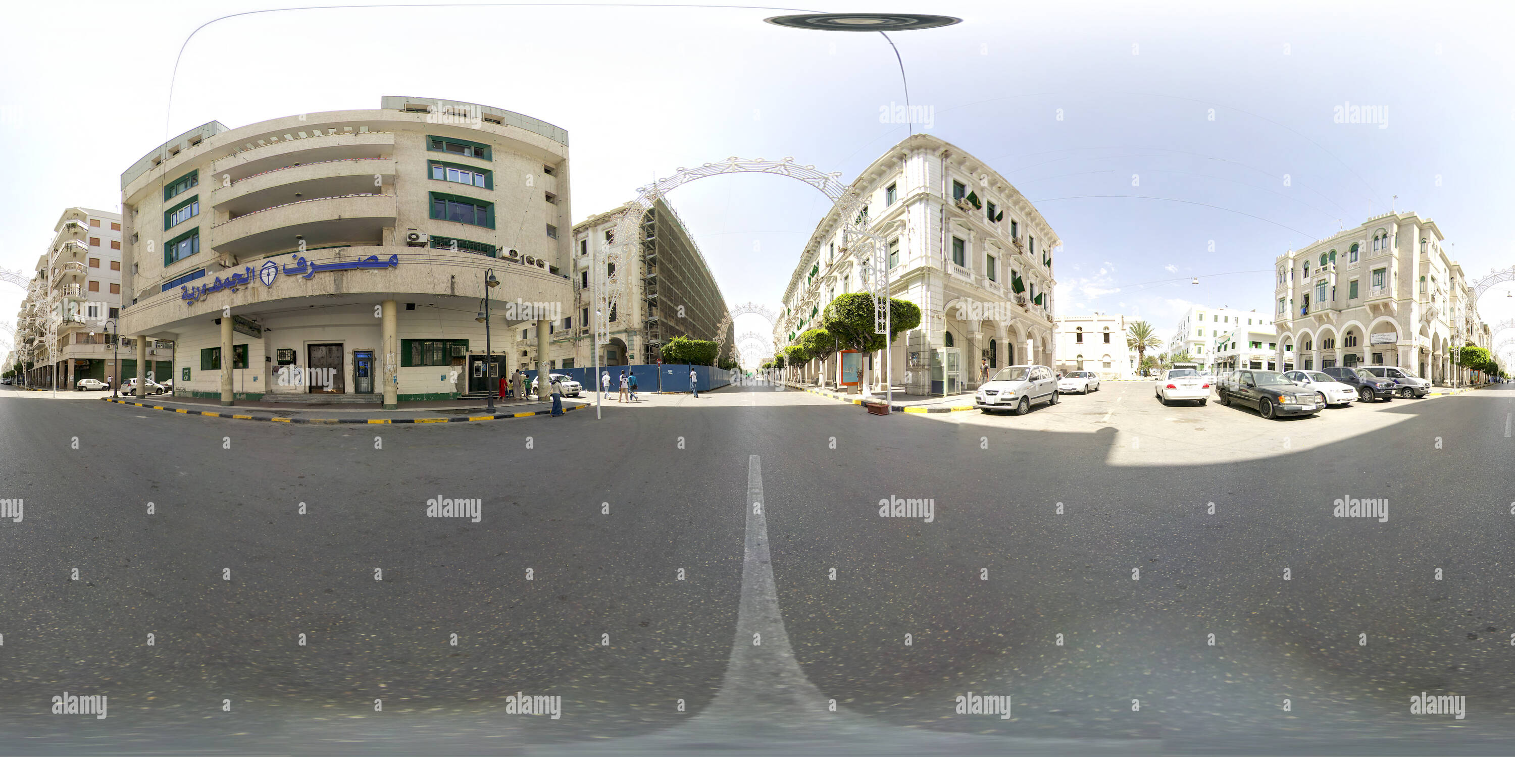 360° view of Downtown Tripoli street in 2009 - Alamy