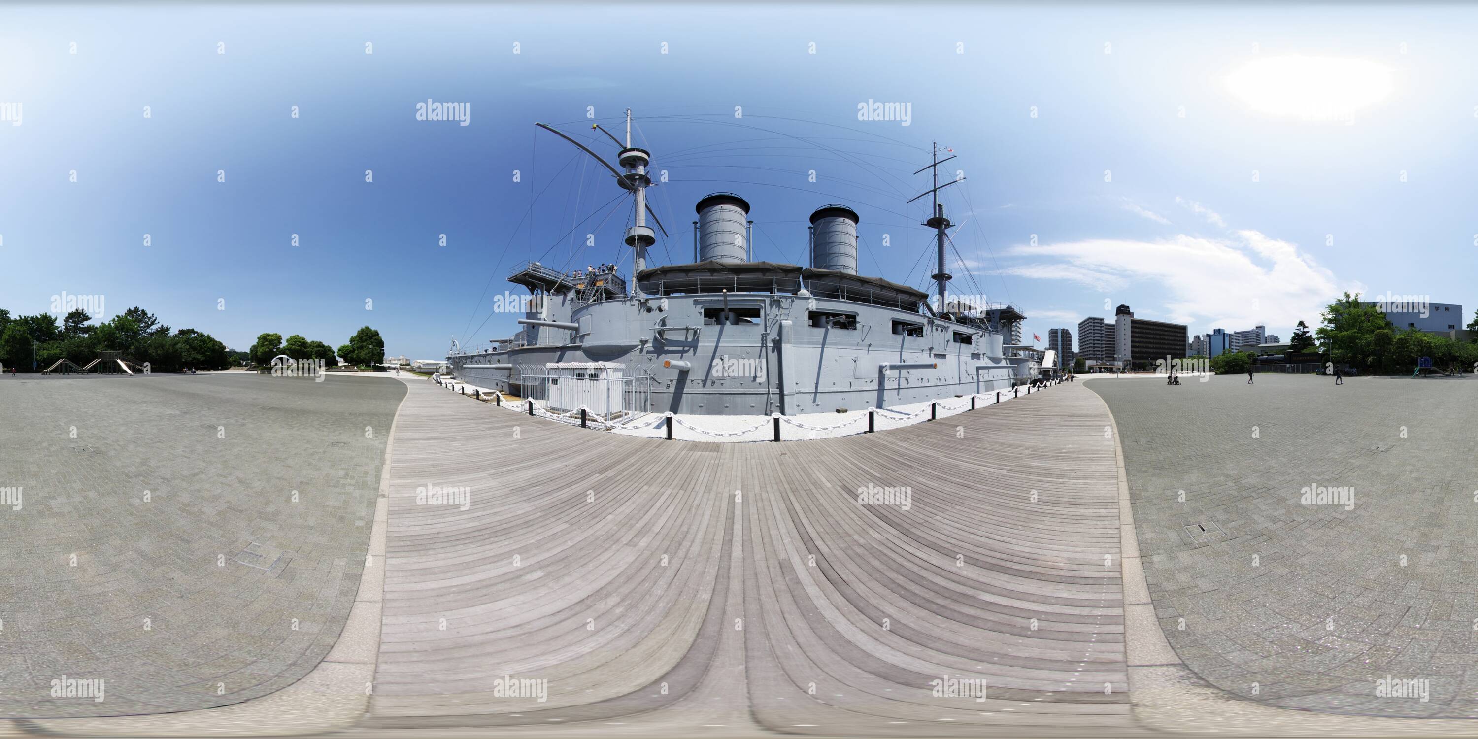 360° view of Memorial Ship Mikasa - Alamy
