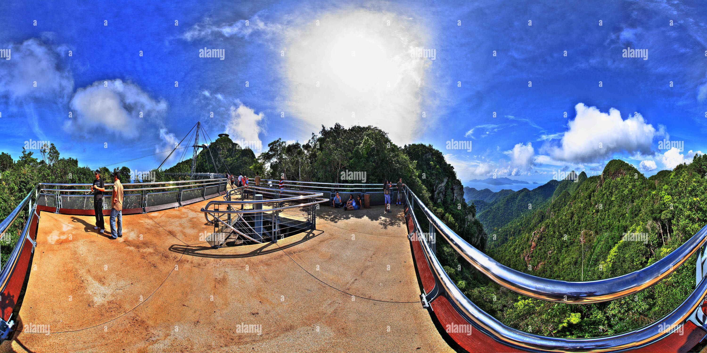 360° view of Malaysia, Langkawi Sky Bridge - Alamy