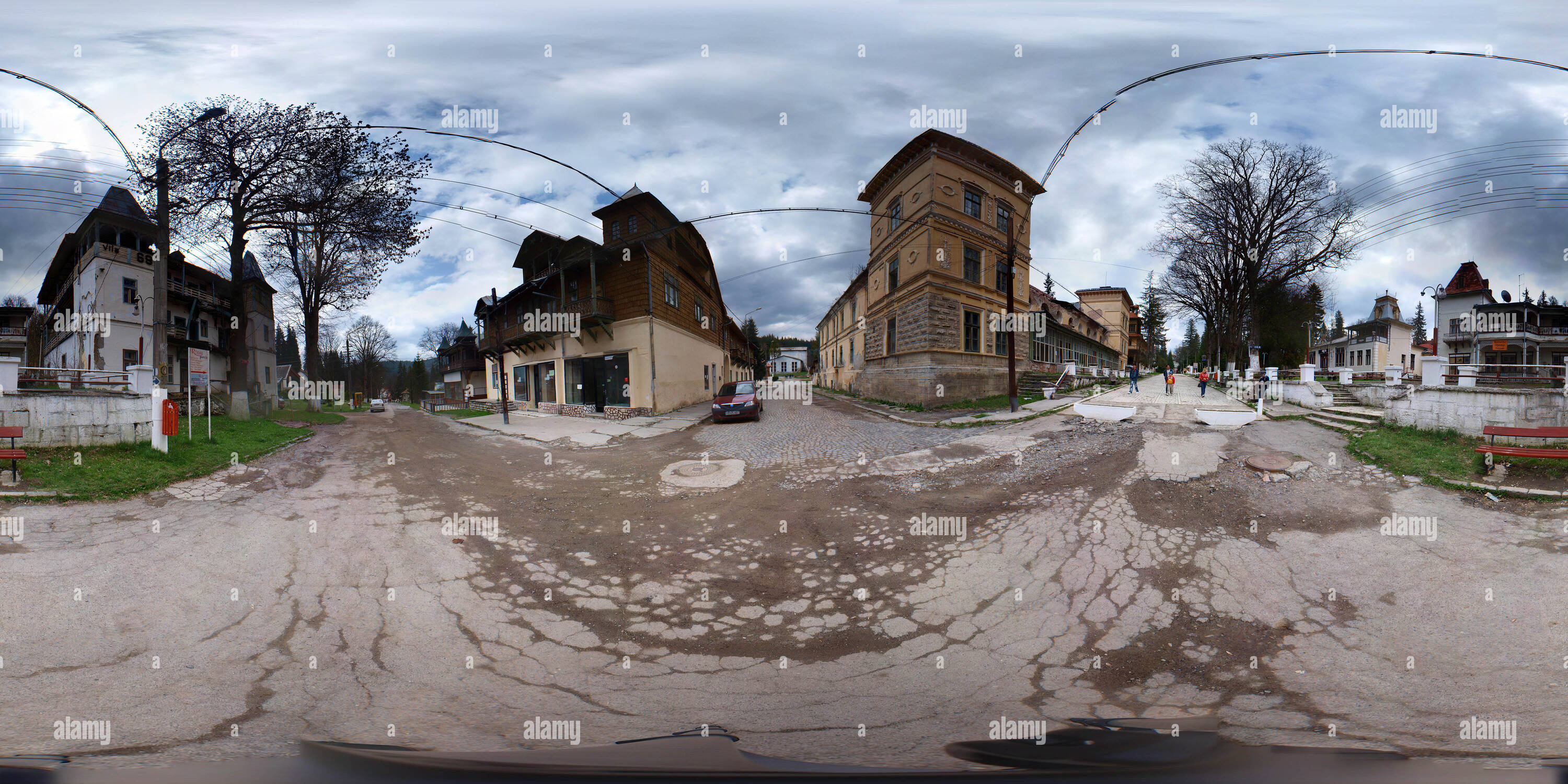 360° view of The abandoned resort of Borsec, Romania - Alamy