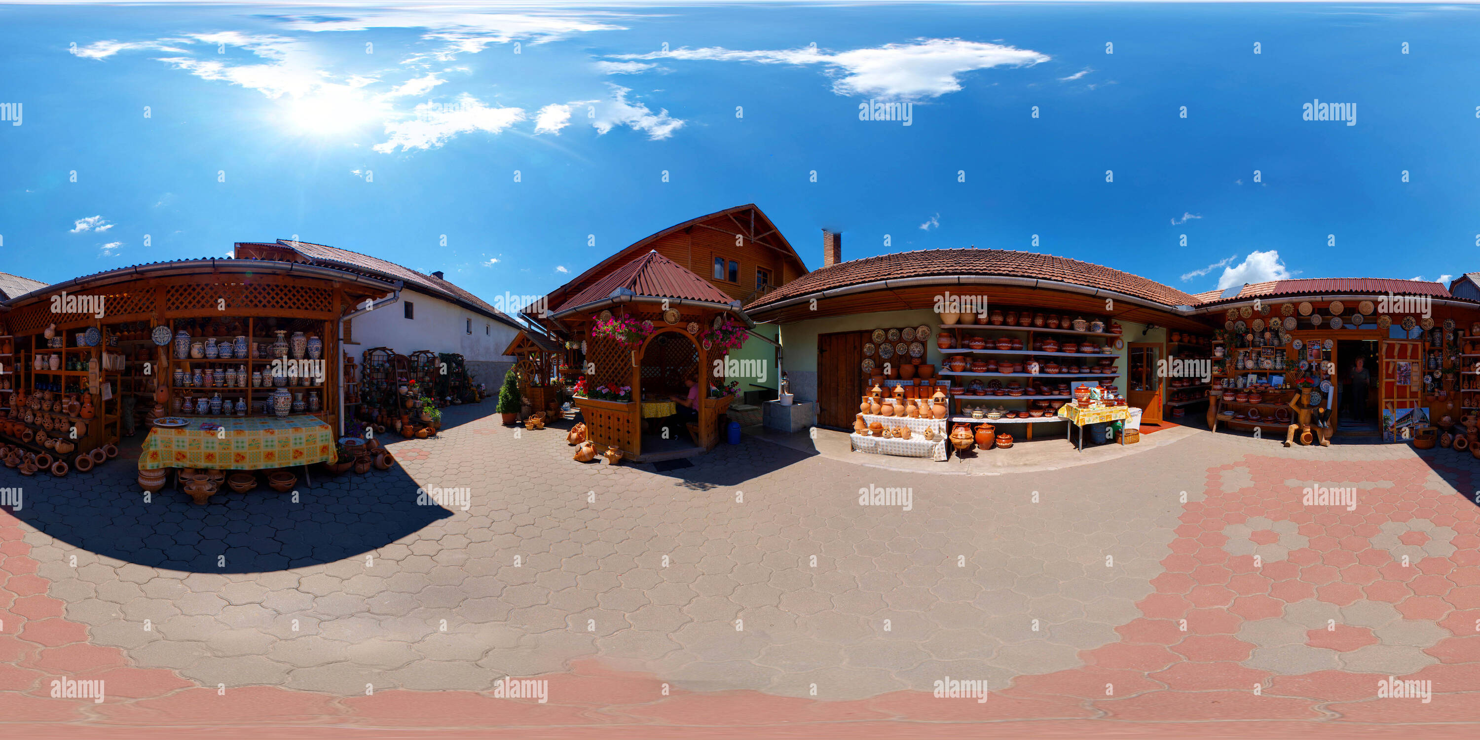 360° view of Corund, the yard of Ilyes Mihaly - Alamy