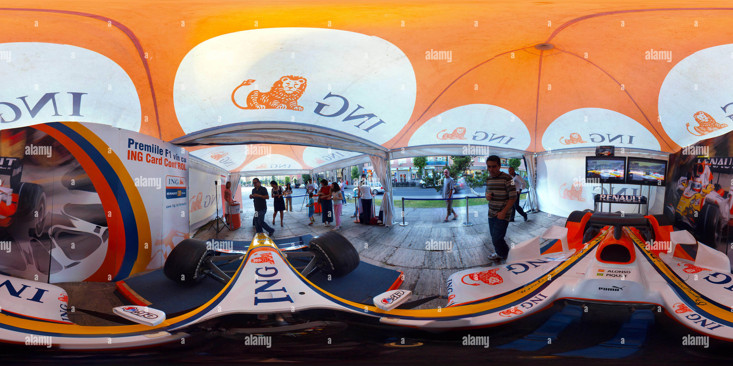 360° view of Alonso's Formula One Race Car - Alamy