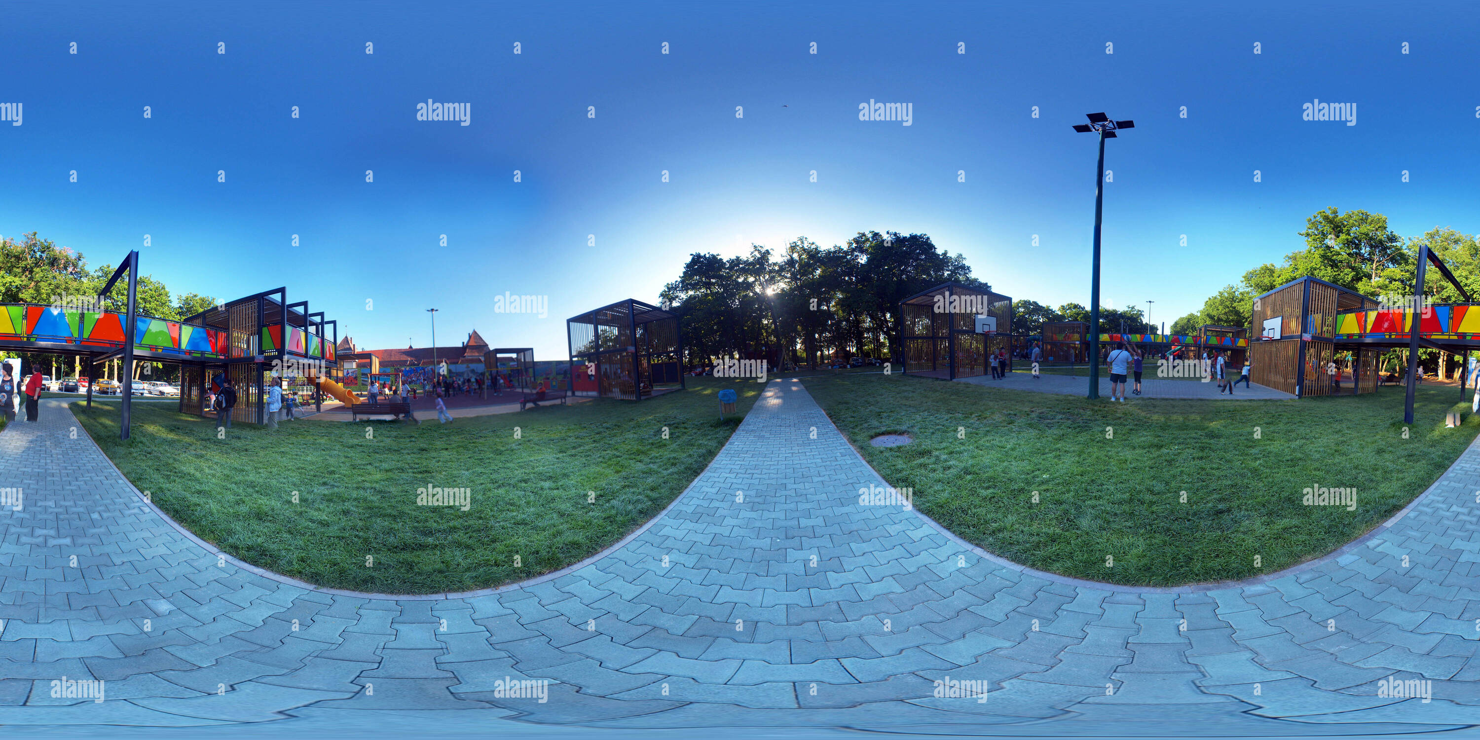 360° view of Cornesti Plateau - Children's Playground - Alamy