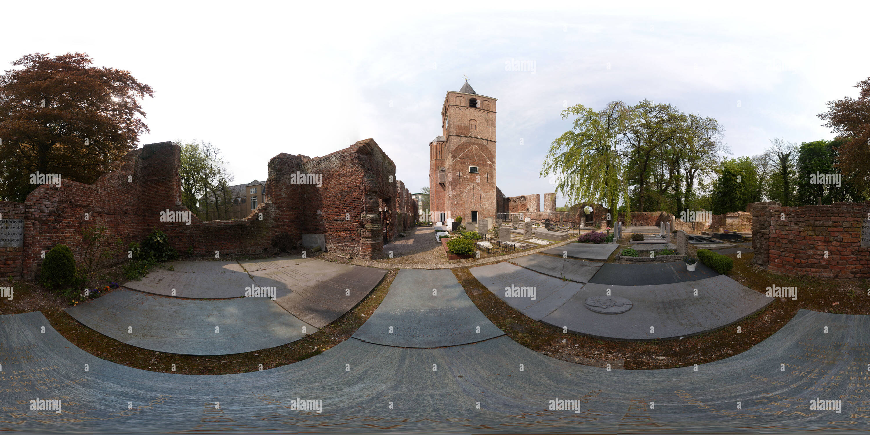 360° view of Oude Toren, Warmond - Alamy