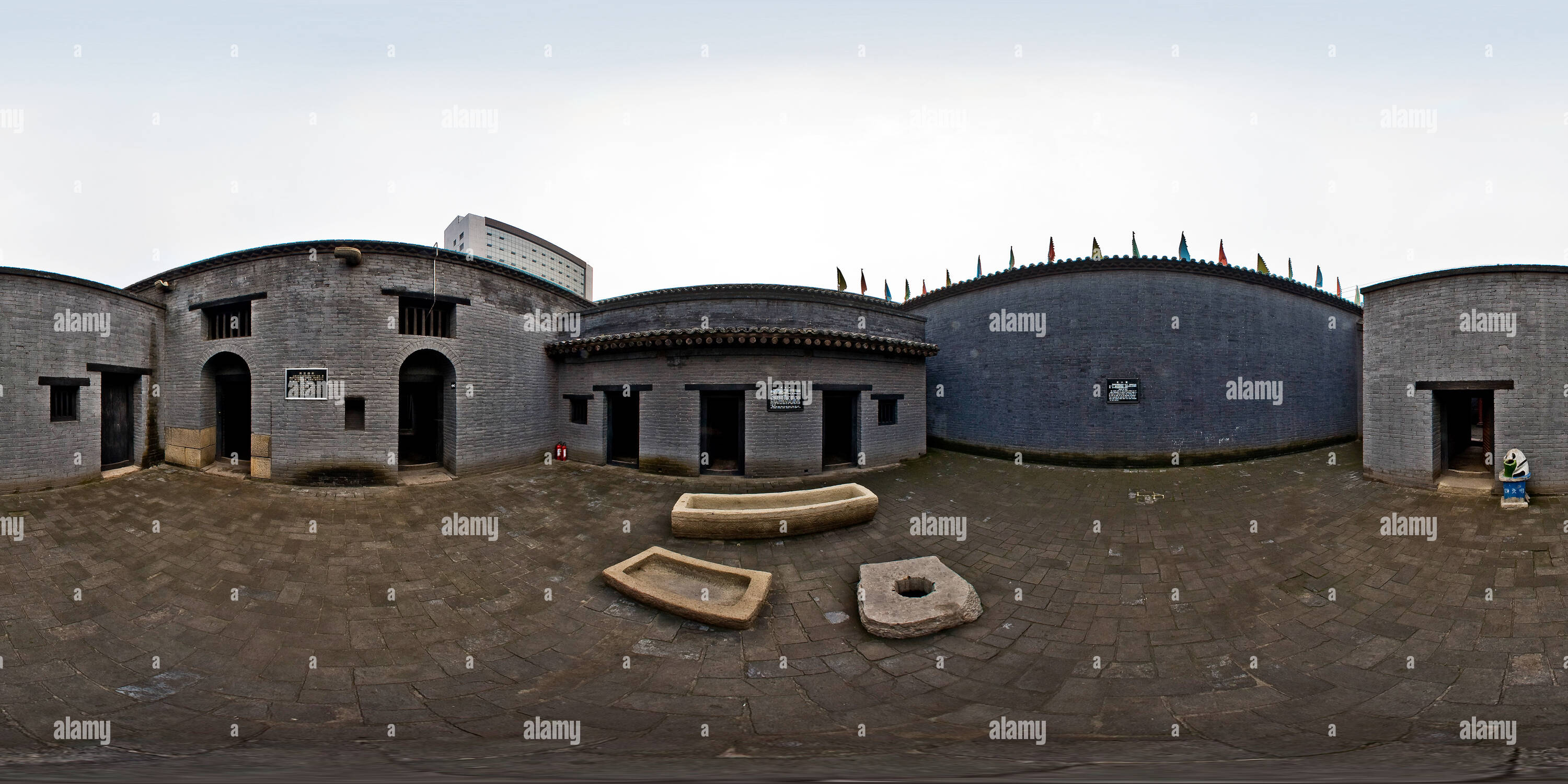 360° view of Linfen Soviet three jail-Soviet three prison cells - Alamy