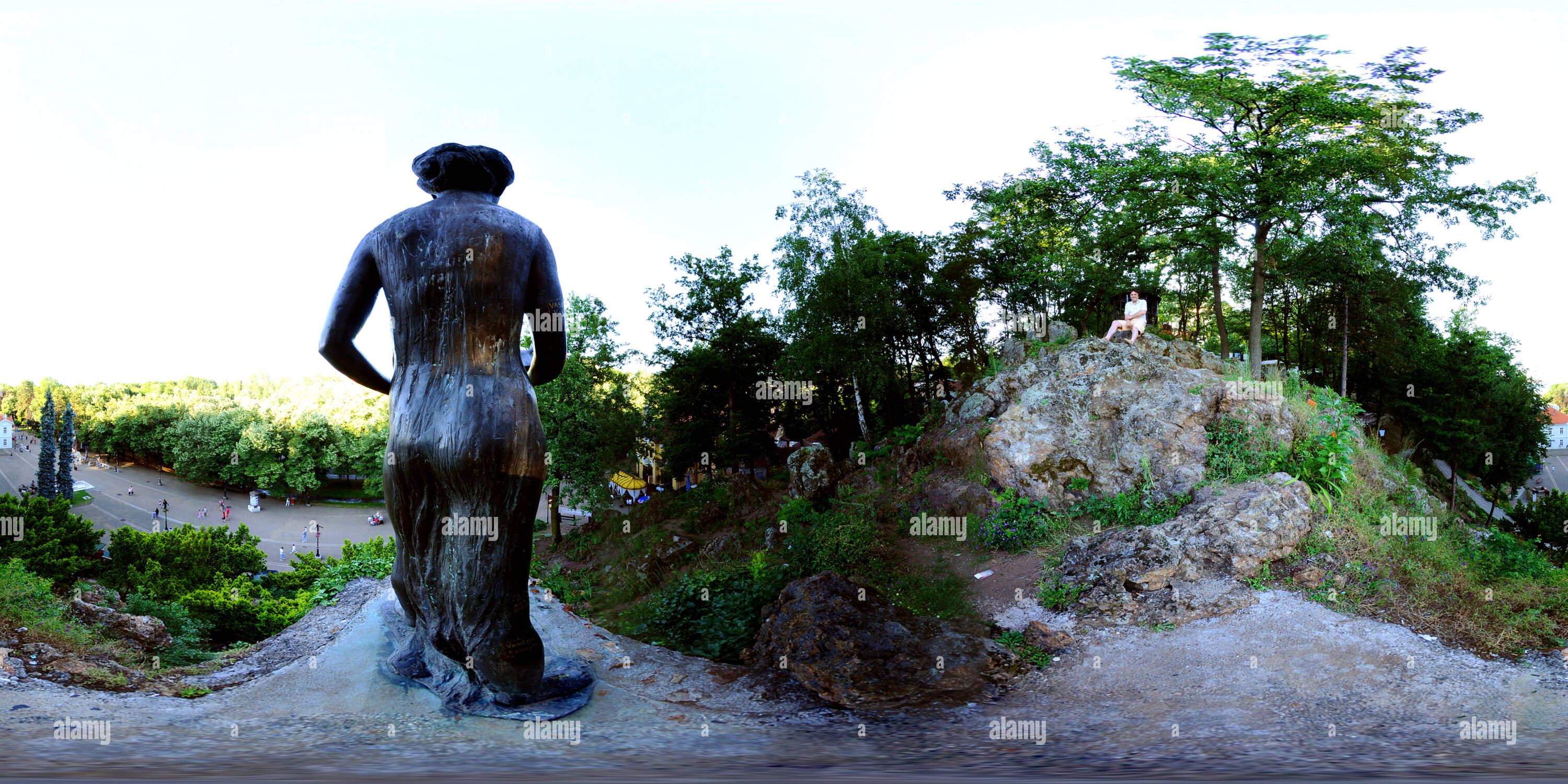 360° view of Vrnjacka Banja, muza - Alamy