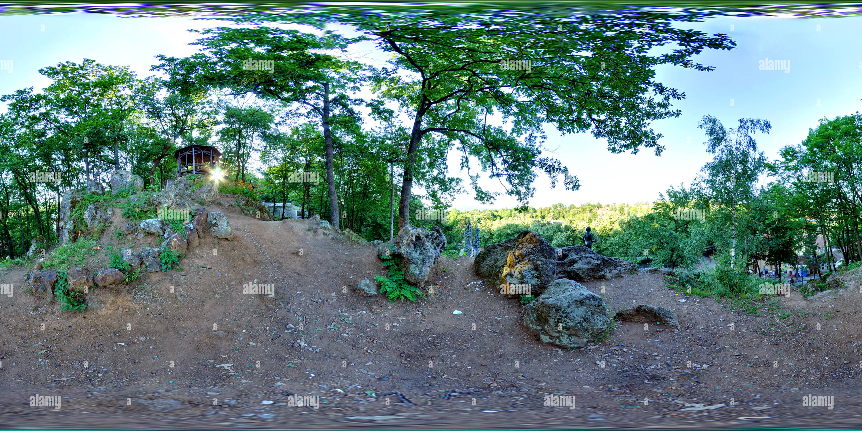 360° view of Vrnjacka Banja, muza - Alamy