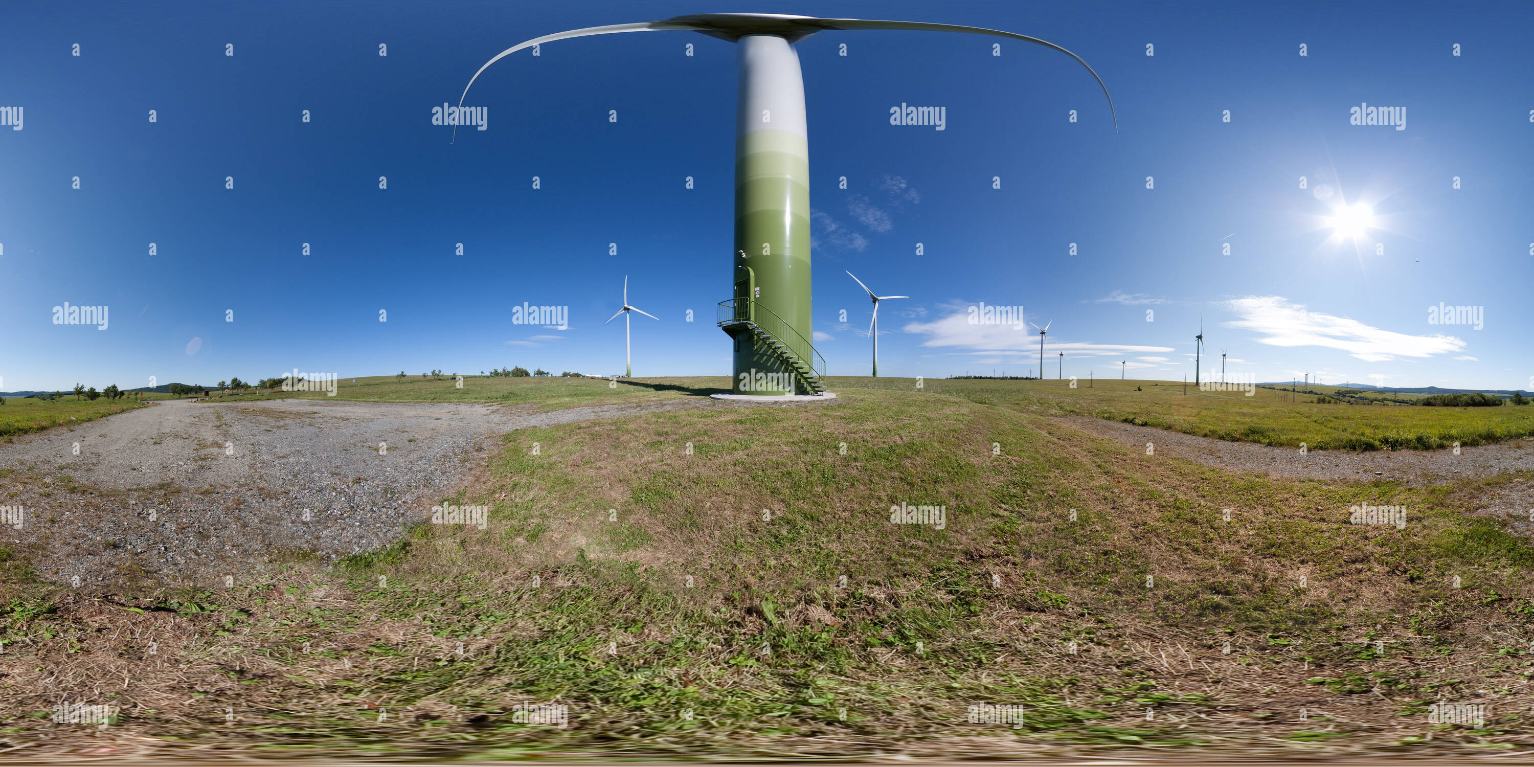 360° view of Wind Harvester Farm "Kryštofovy Hamry - Alamy