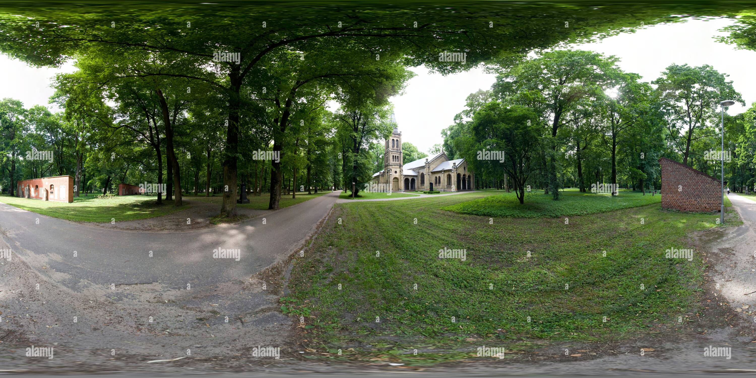 360° view of The Great Cemetery (Lielie kapi - Alamy