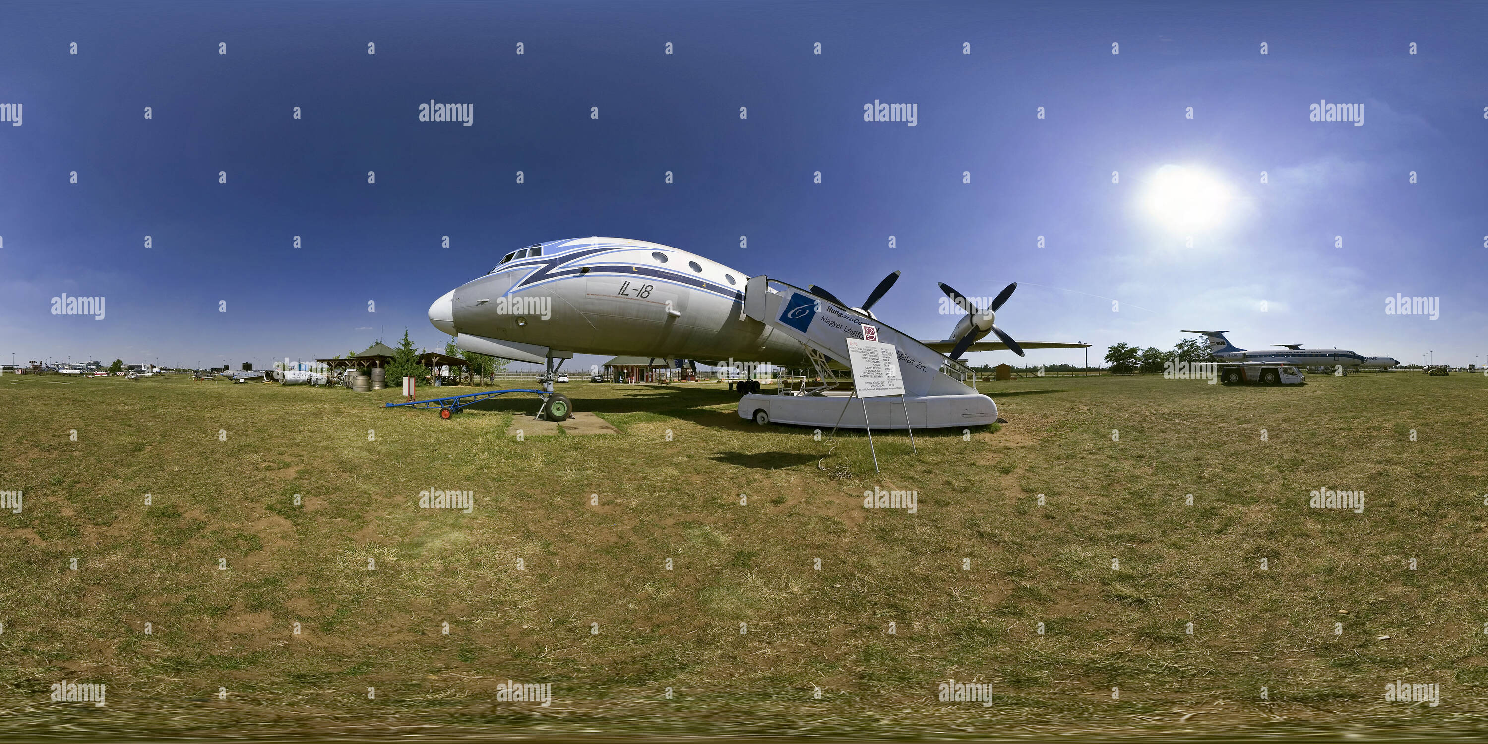 360° view of Airplane Memorial Park - IL-18 airplane - Alamy