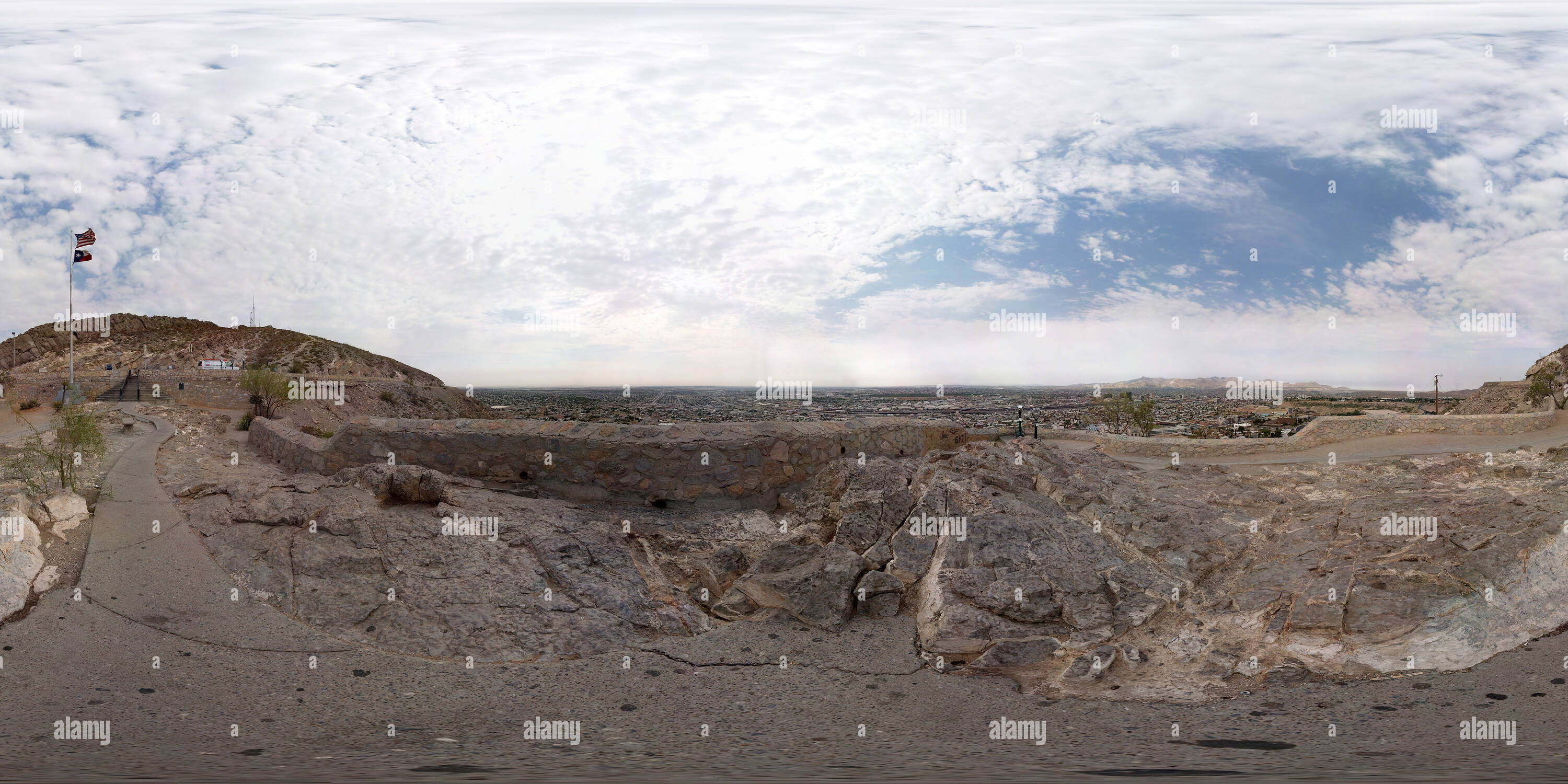 360° view of Scenic Drive, El Paso, Texas - Alamy