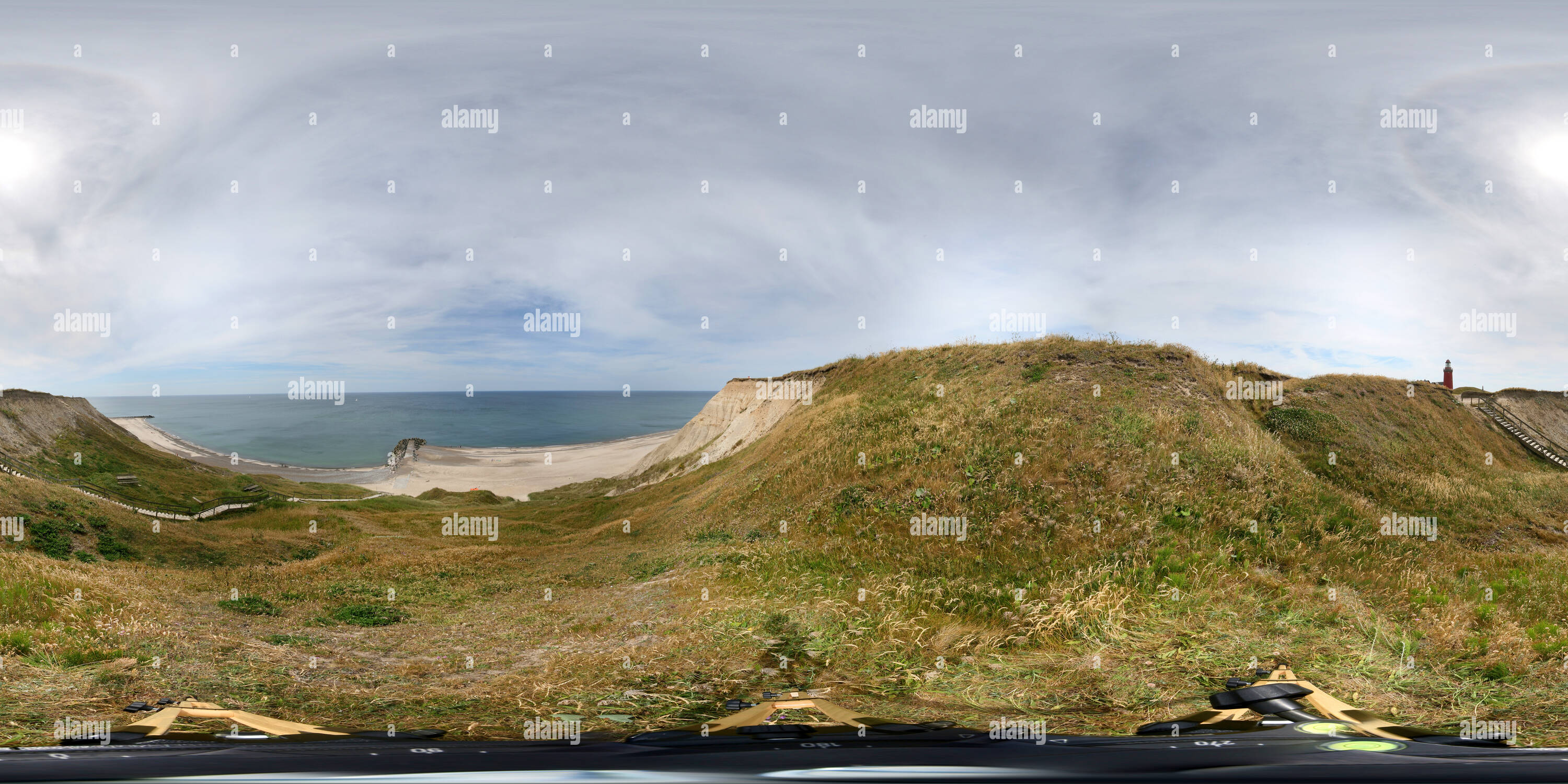 360° view of Bovbjerg Klint at Ferring 5 - Alamy