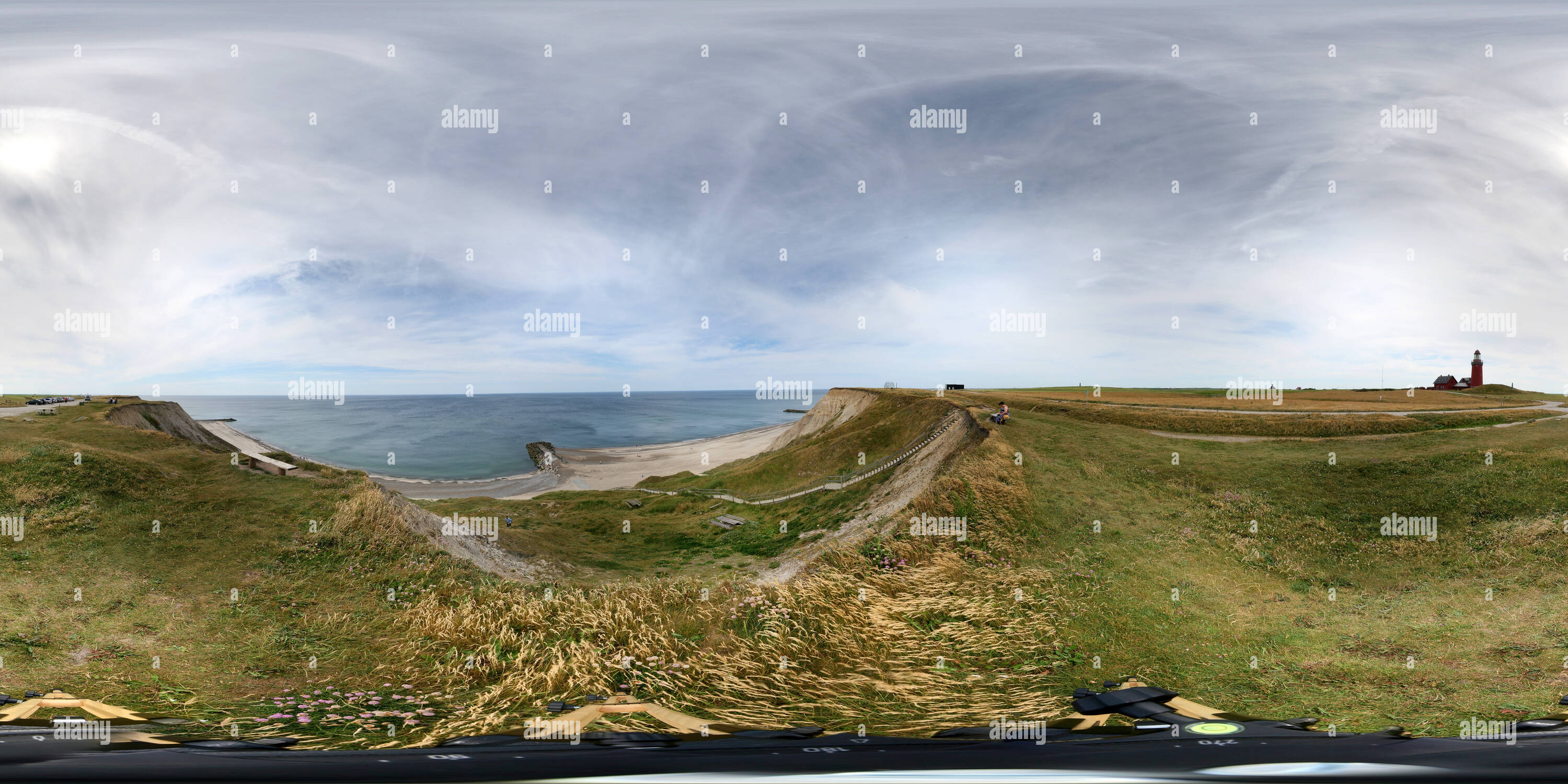 360° view of Bovbjerg Klint at Ferring 3 - Alamy