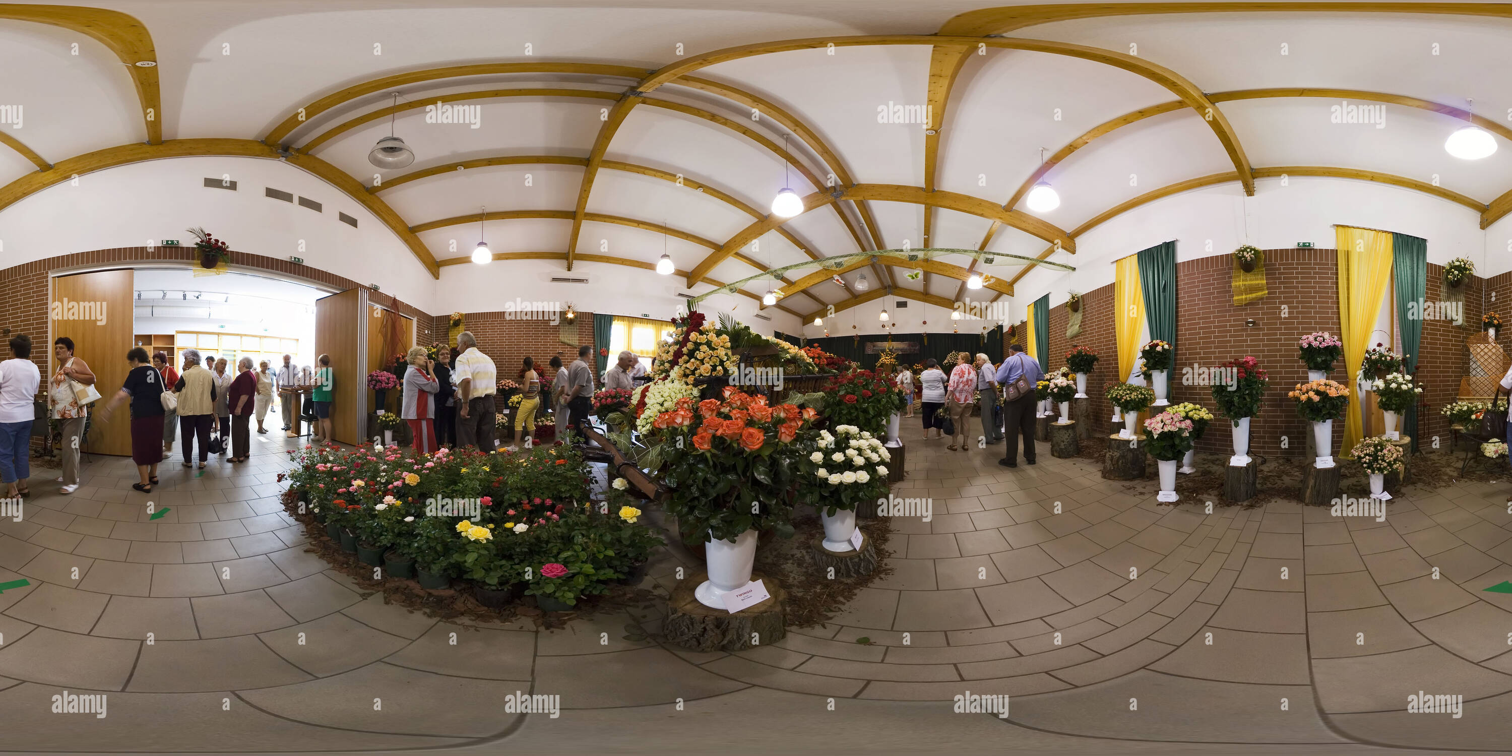 360° view of Rose exhibition 3 - Alamy