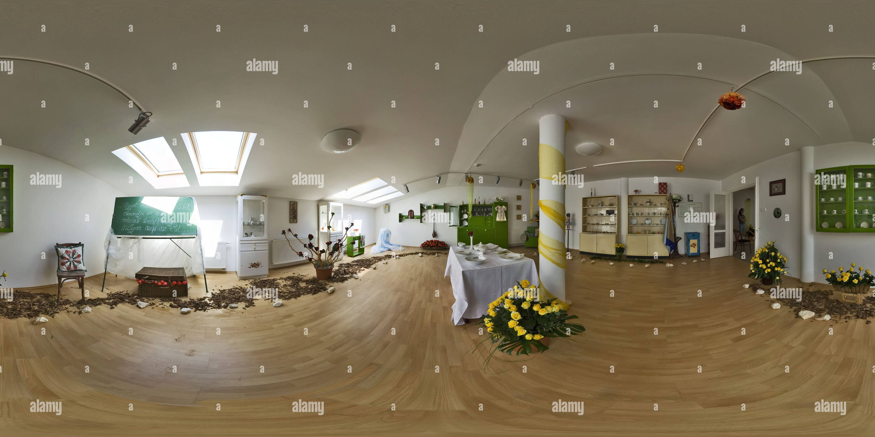 360° view of Rose exhibition - Rose history - Alamy