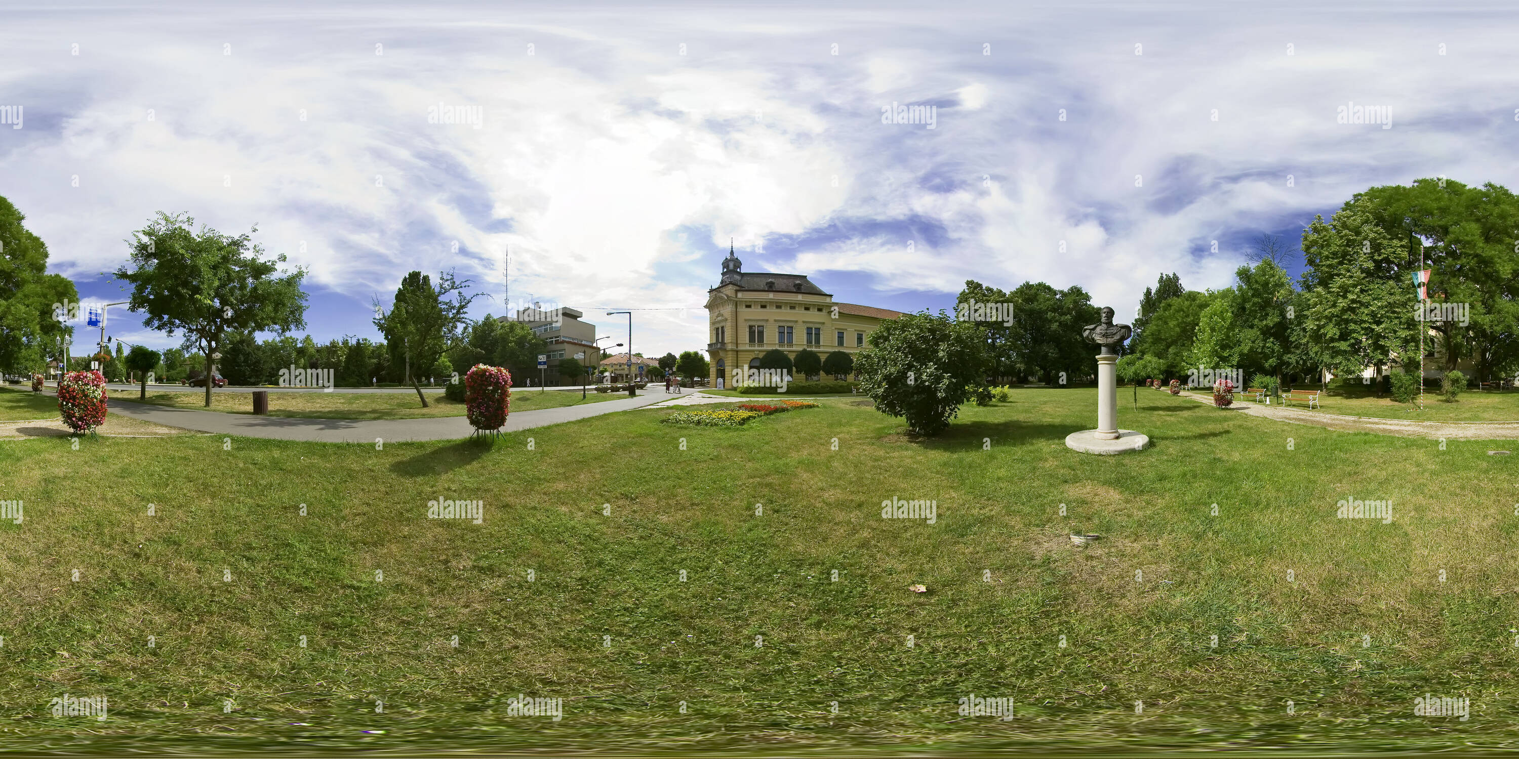 360° view of Main square - park - Alamy
