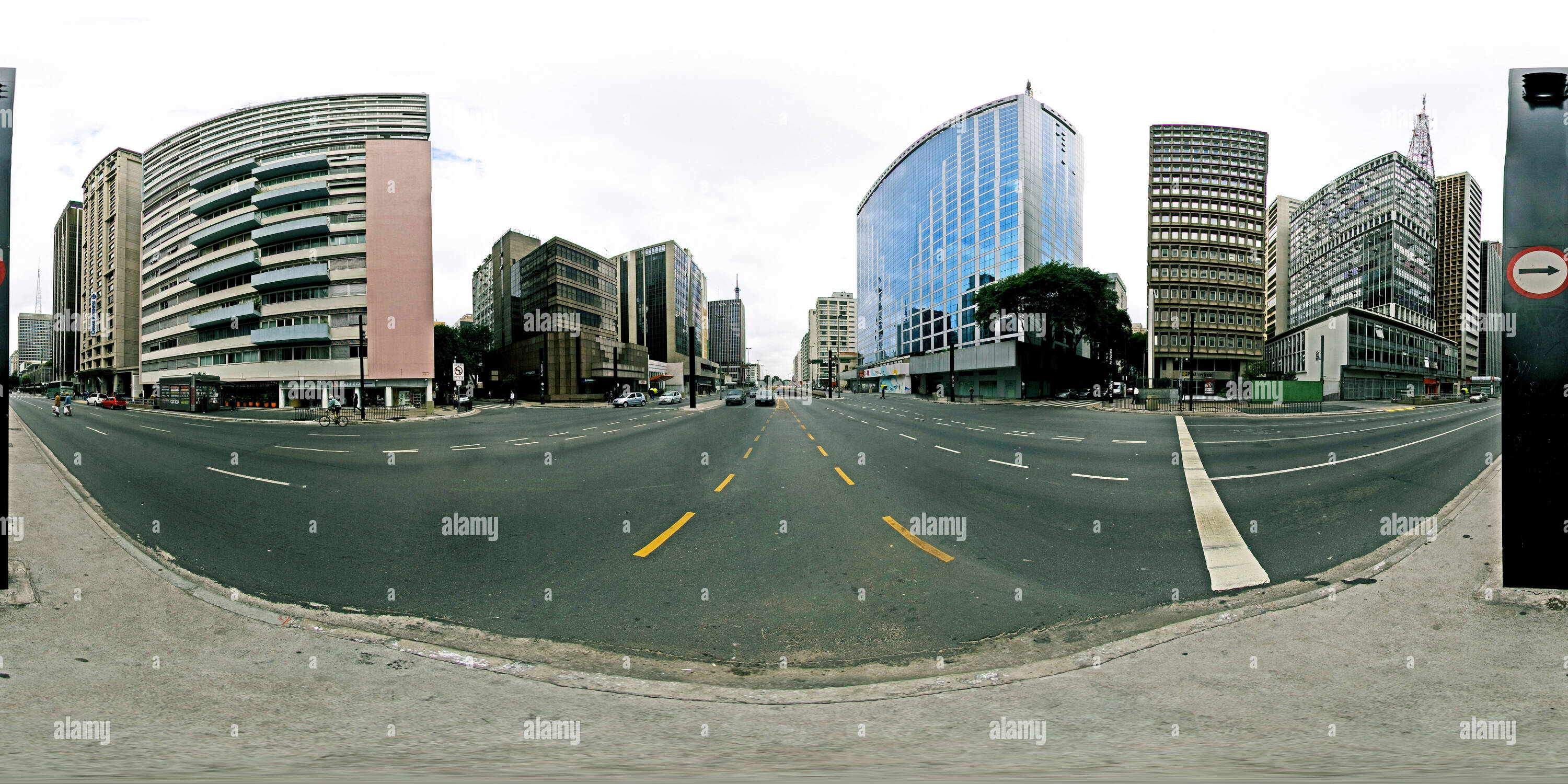 360° view of Paulista Avenue, Sao Paulo, Brazil - Alamy