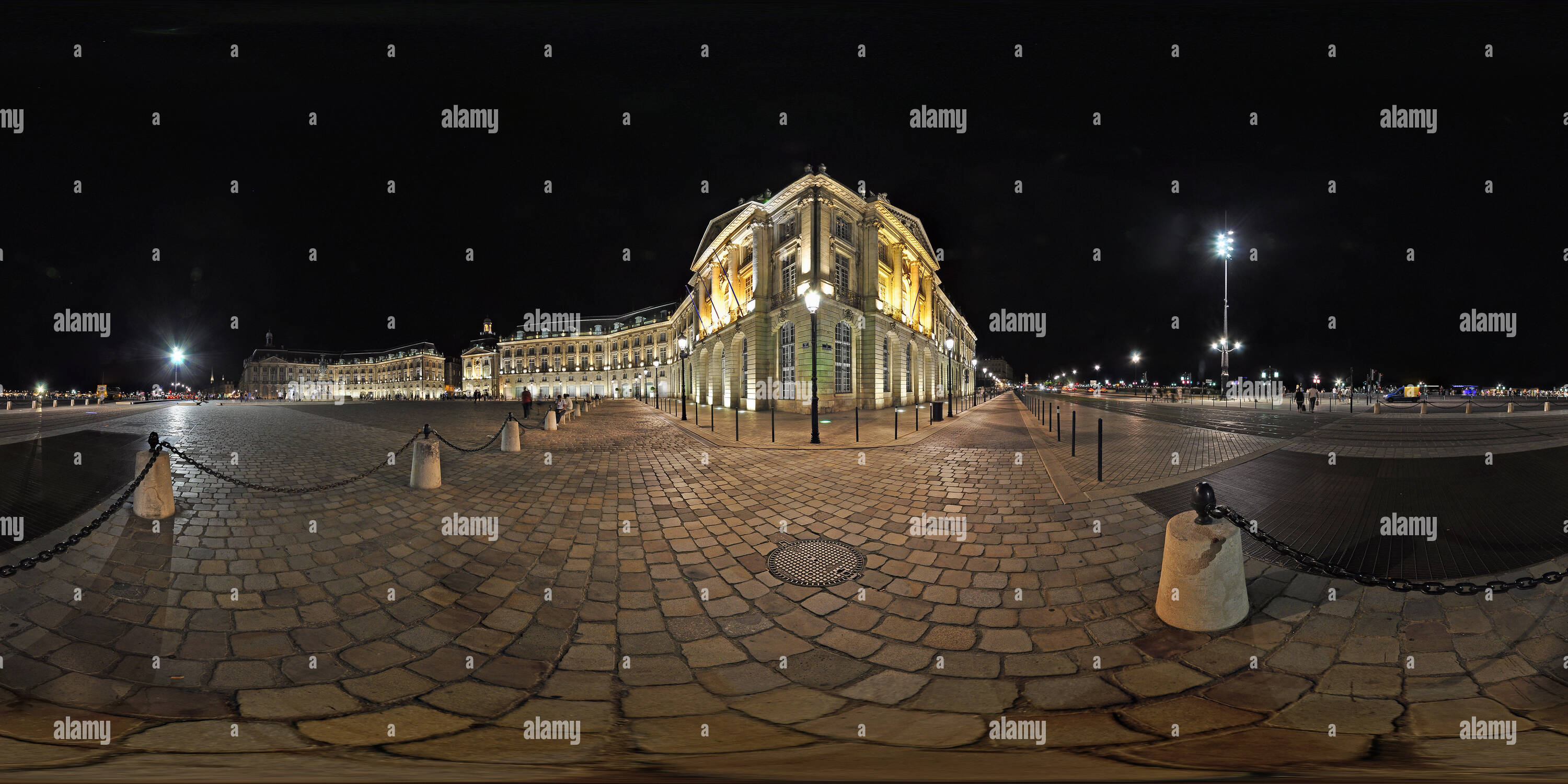 360° view of De la Bourse square - Alamy