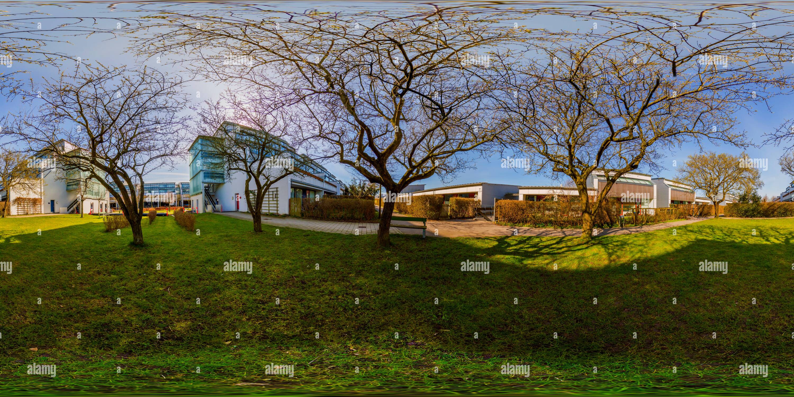 360° view of Non-tripod panorama Aarhus - Alamy