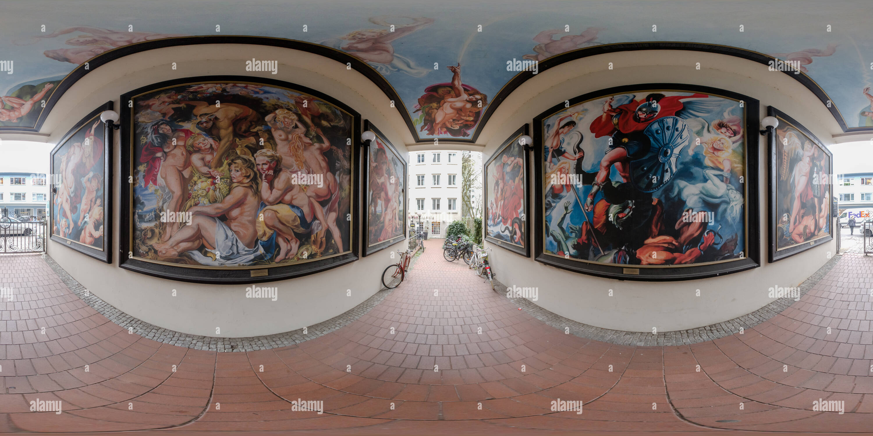 360° view of Gateway gallery in Hamburg-Winterhude - Alamy