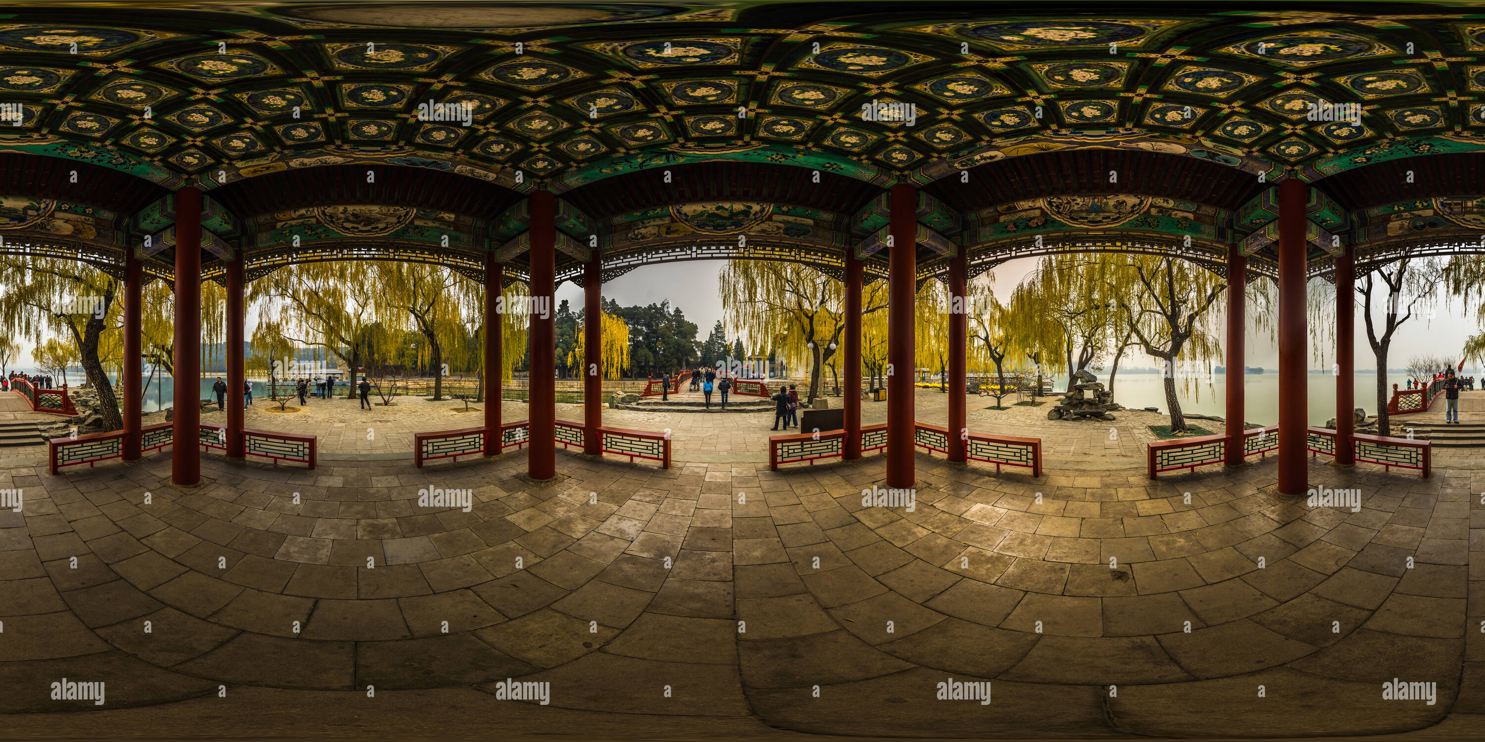 360° view of Summer Palace Pavilion Beijing - Alamy