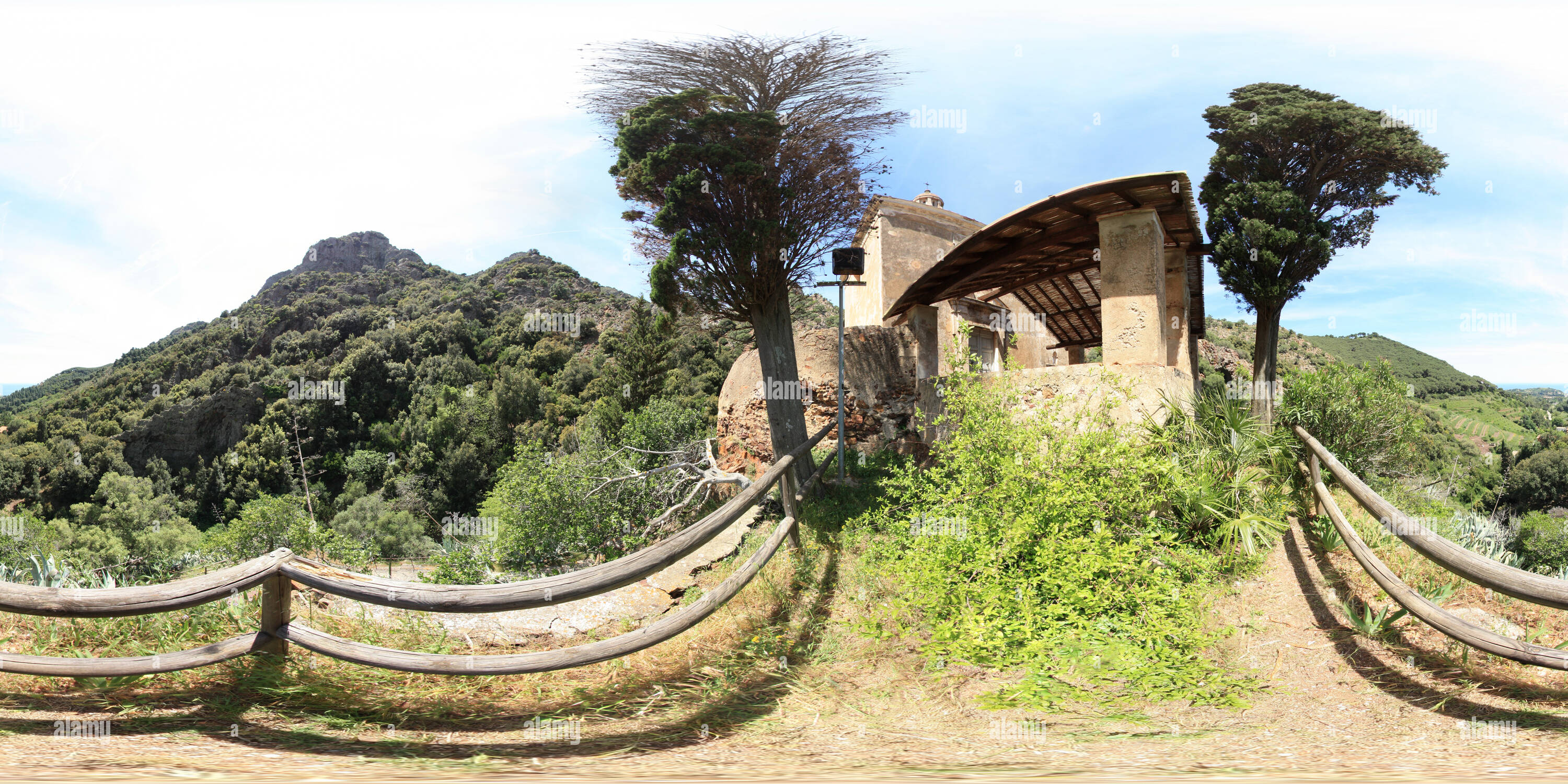 360° view of sanctuary of Monserrato - Alamy