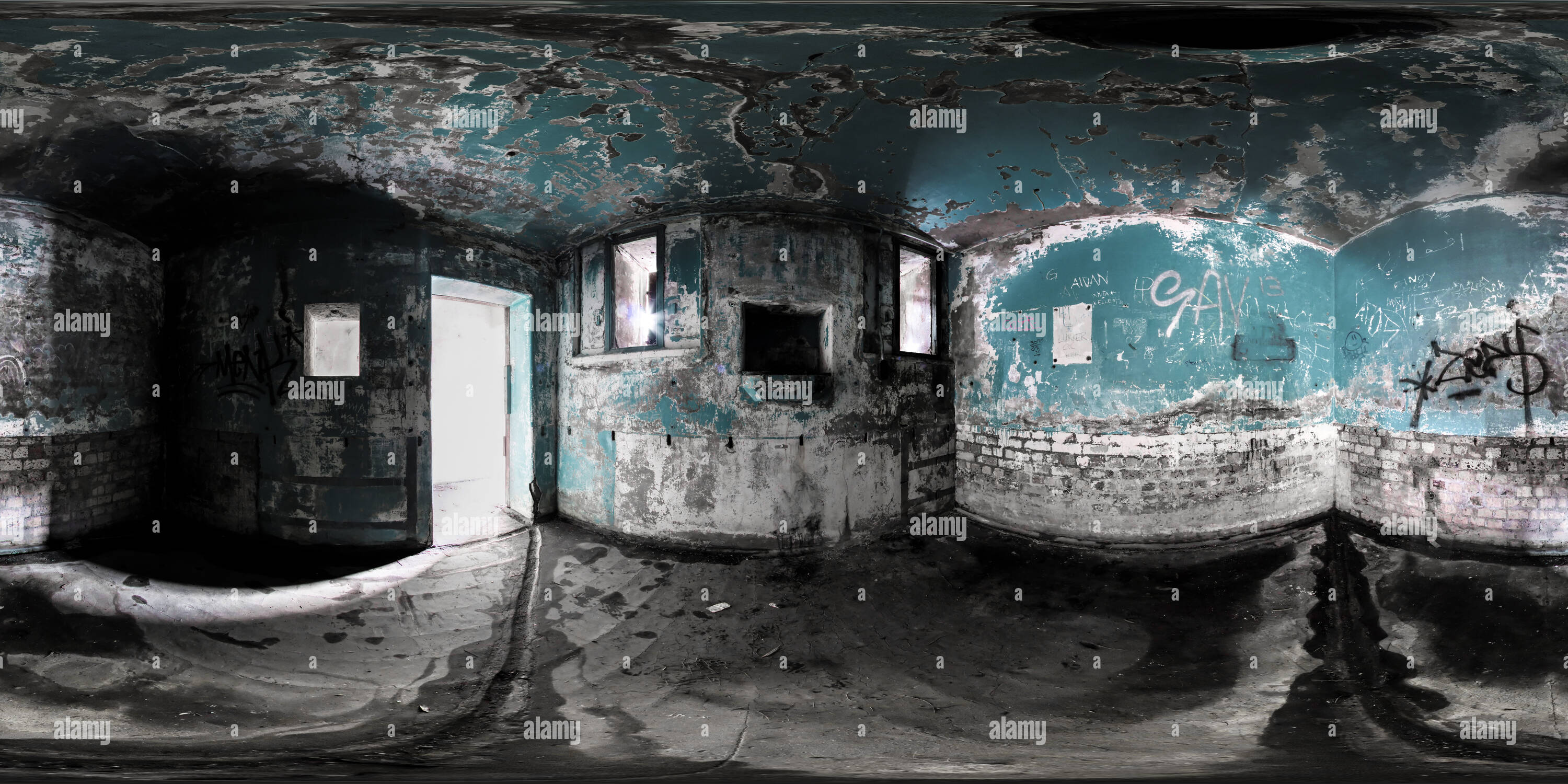 360° view of Middle Head Main Gun Emplacements Dungeon, Sydney - Alamy