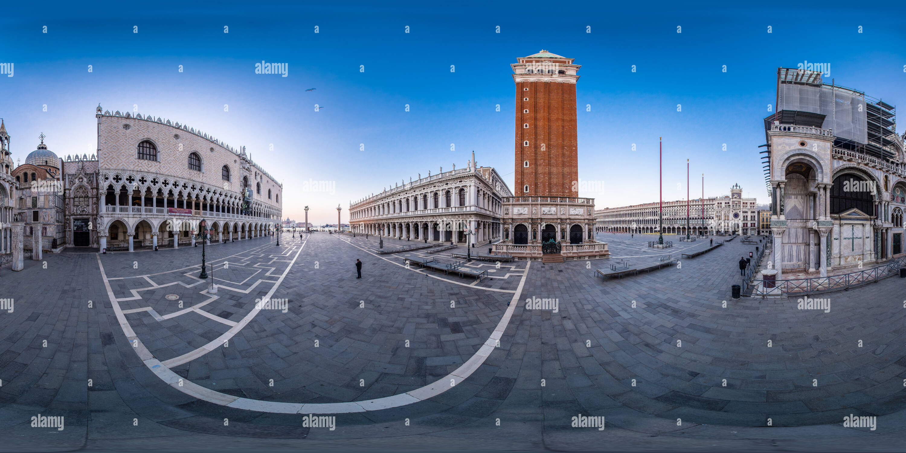 360° view of Venice, Italy, Piazza di San Marco I - Alamy