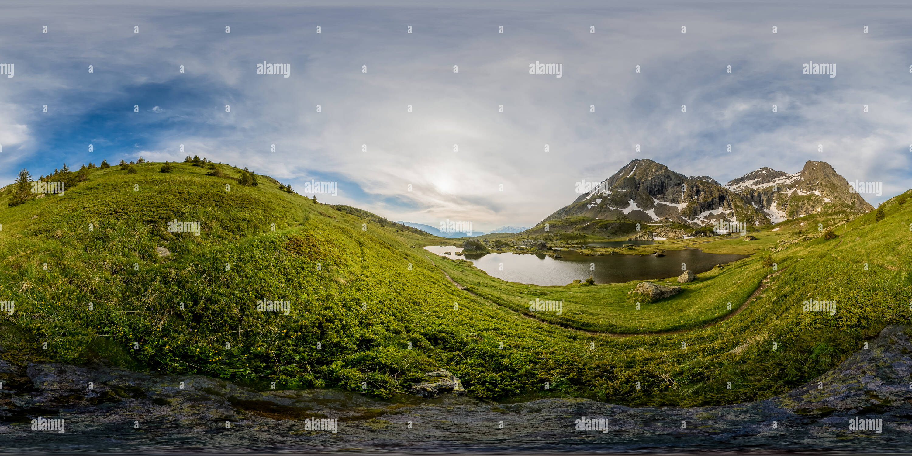 360° view of Lac Noir On The Plateau Des Lacs - Alamy