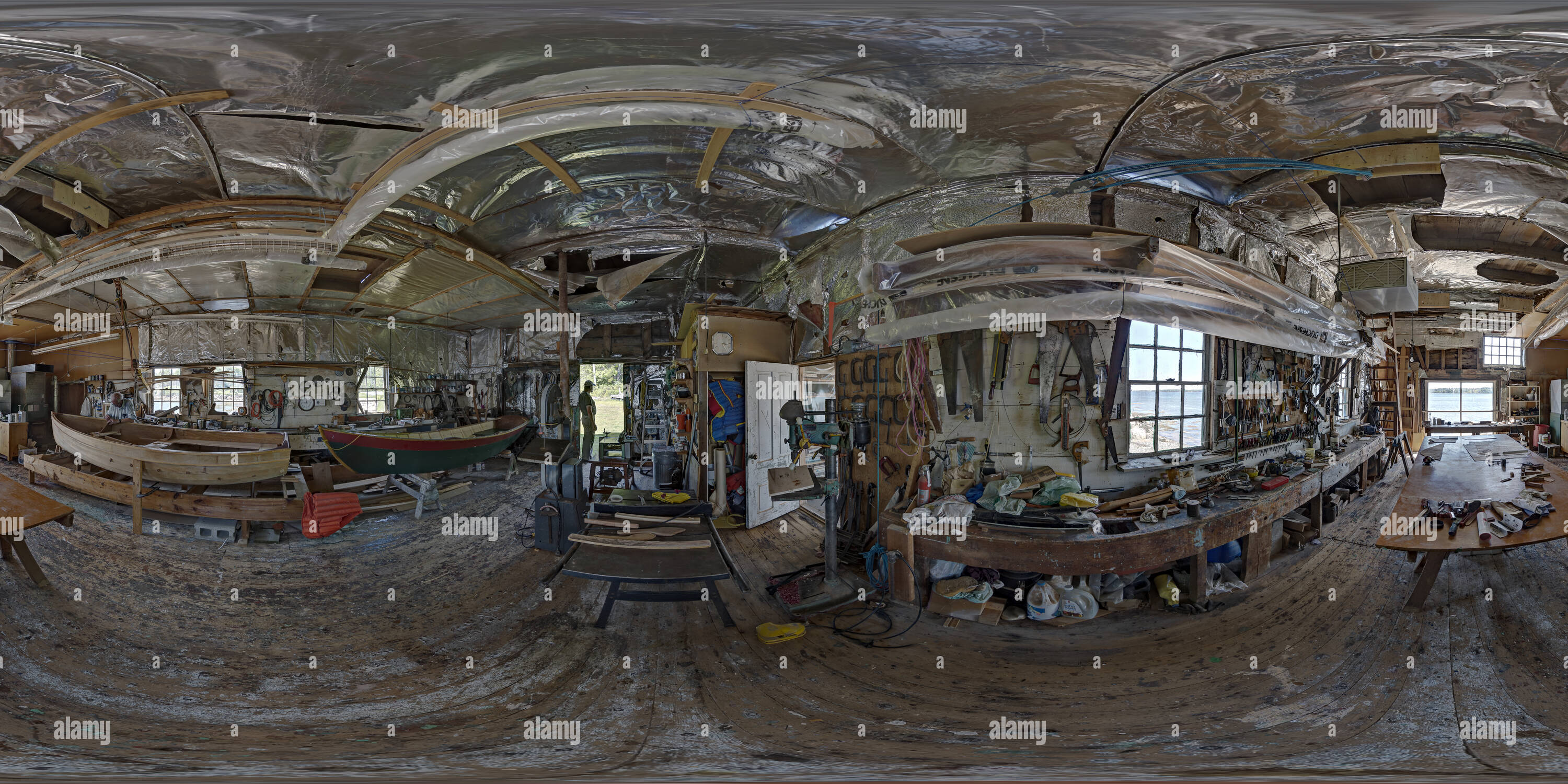 360° view of Ray Creery S Boat Shop - Alamy