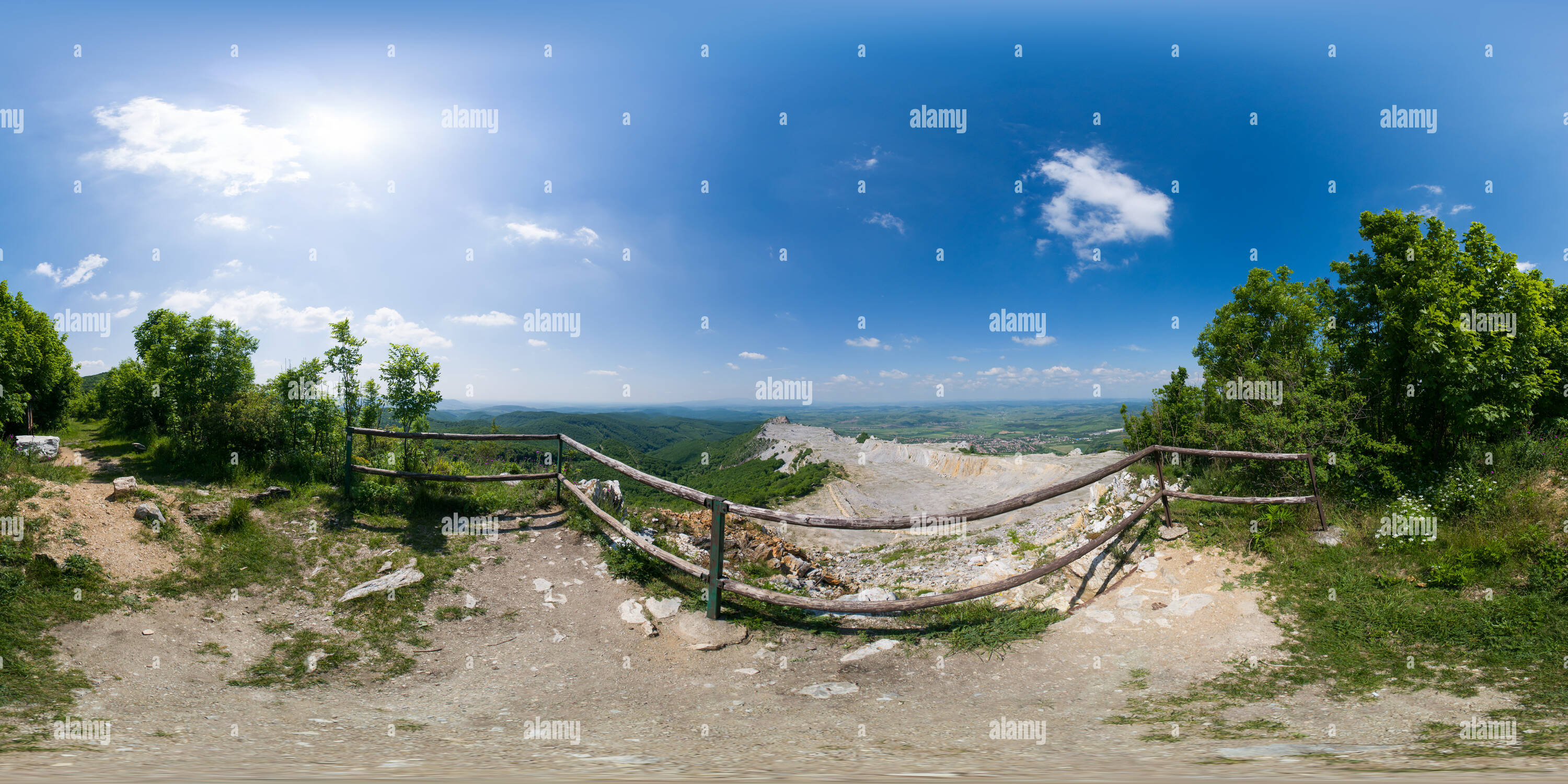 360° view of The top of Bel-ko mountain - Alamy