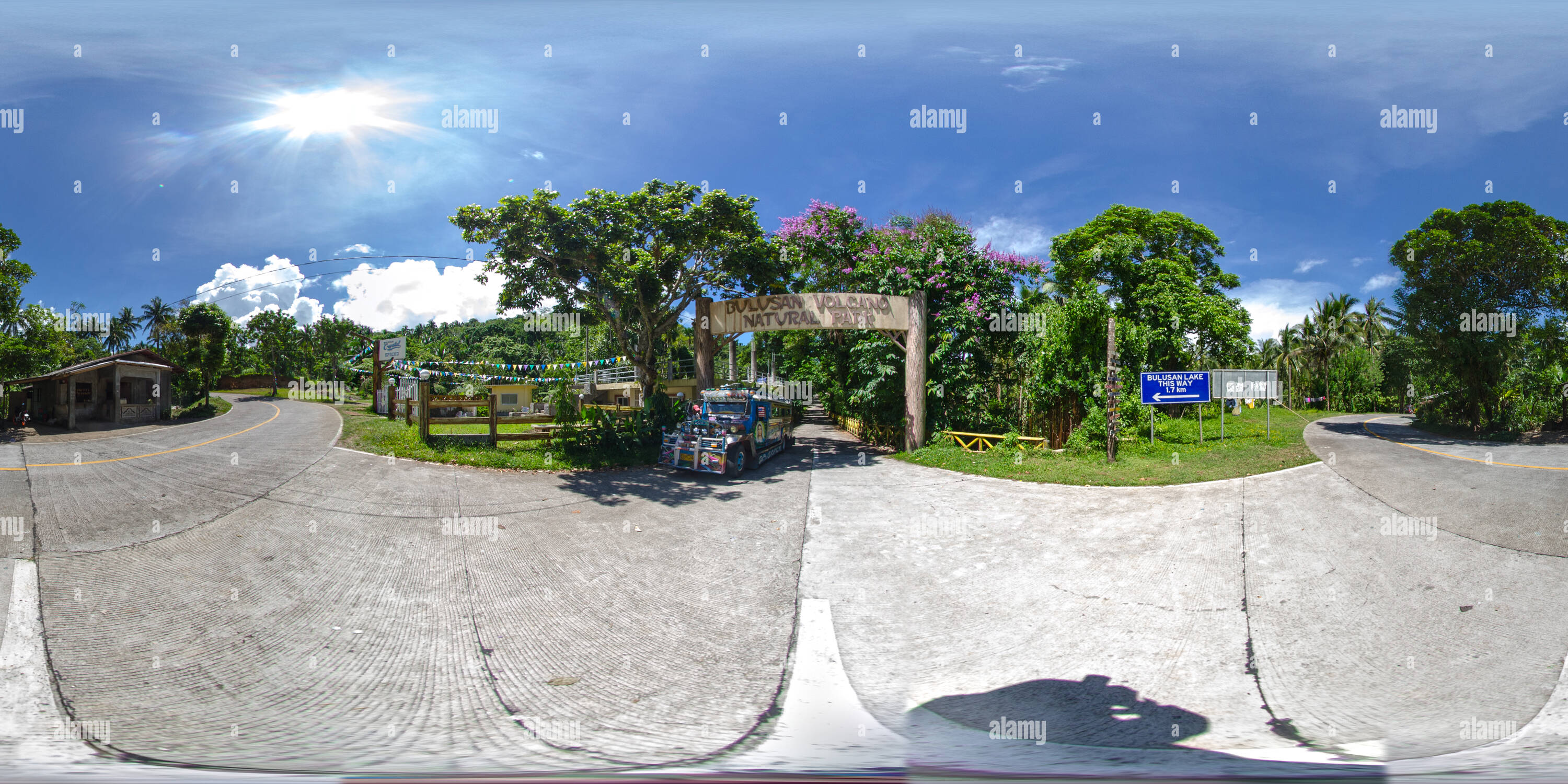 360° view of Welcome to Bulusan Volcano Nature Park - Alamy