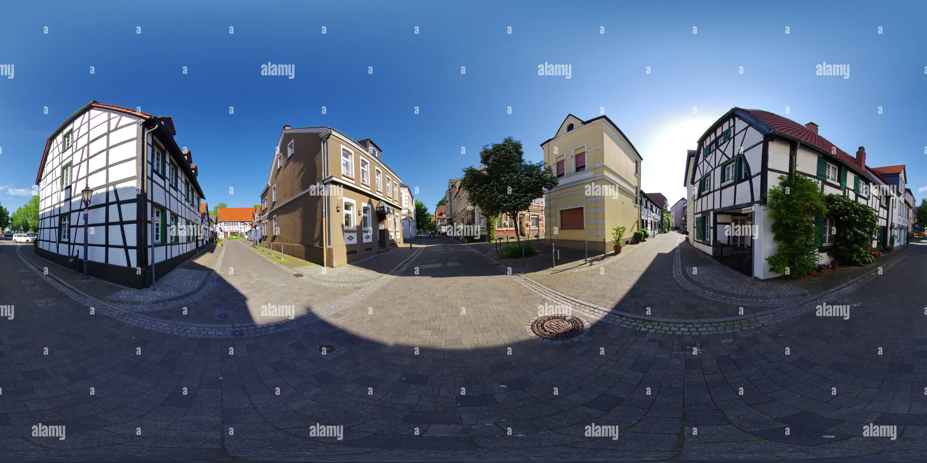 360° view of Old village Westerholt, #4 - Alamy