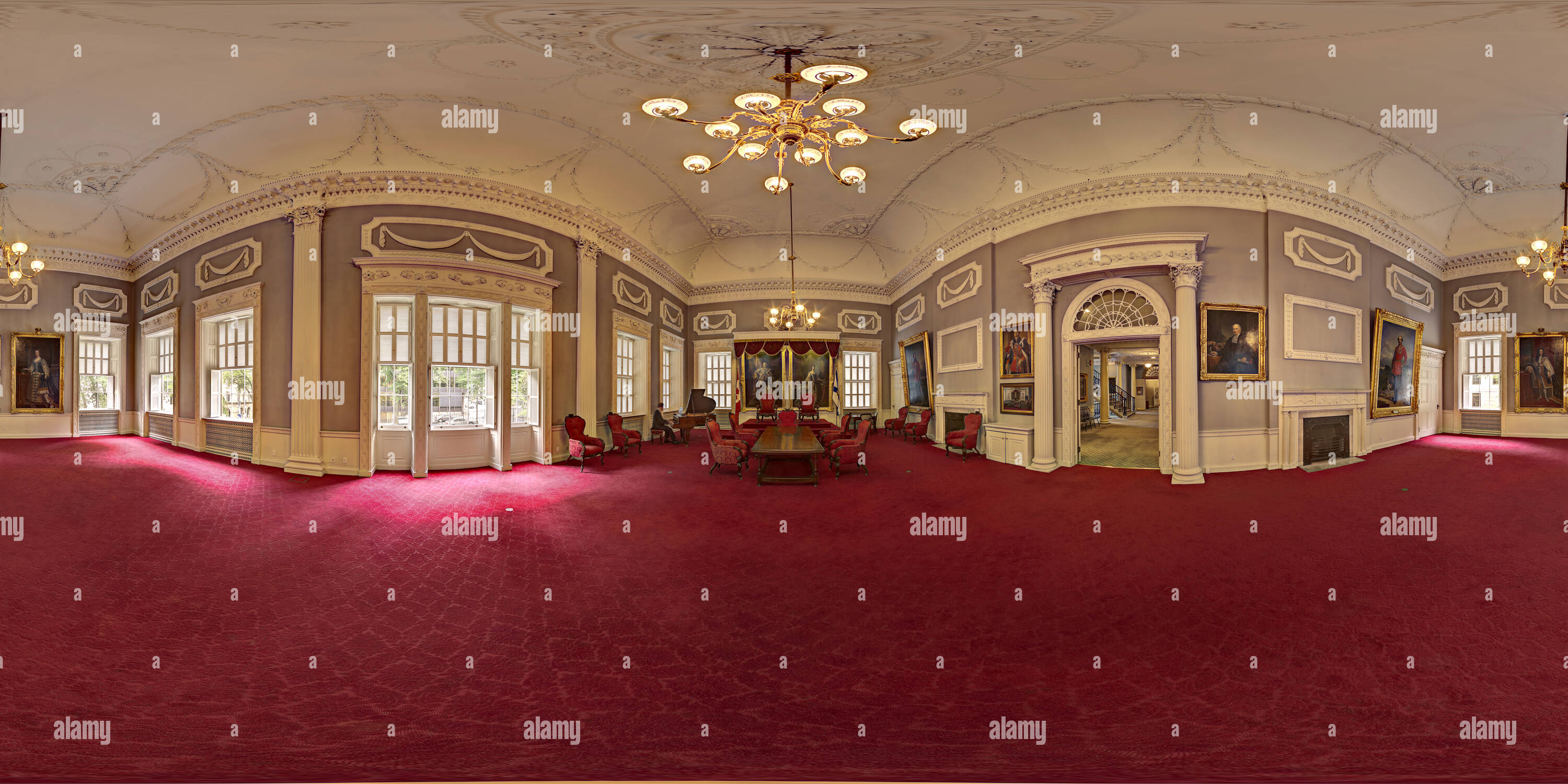 360° view of Province House Red Chamber - Alamy