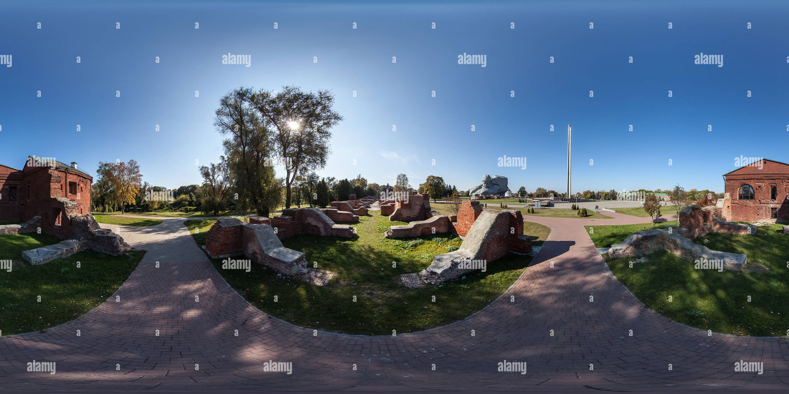 360° view of Brest Fortress 6 - Alamy