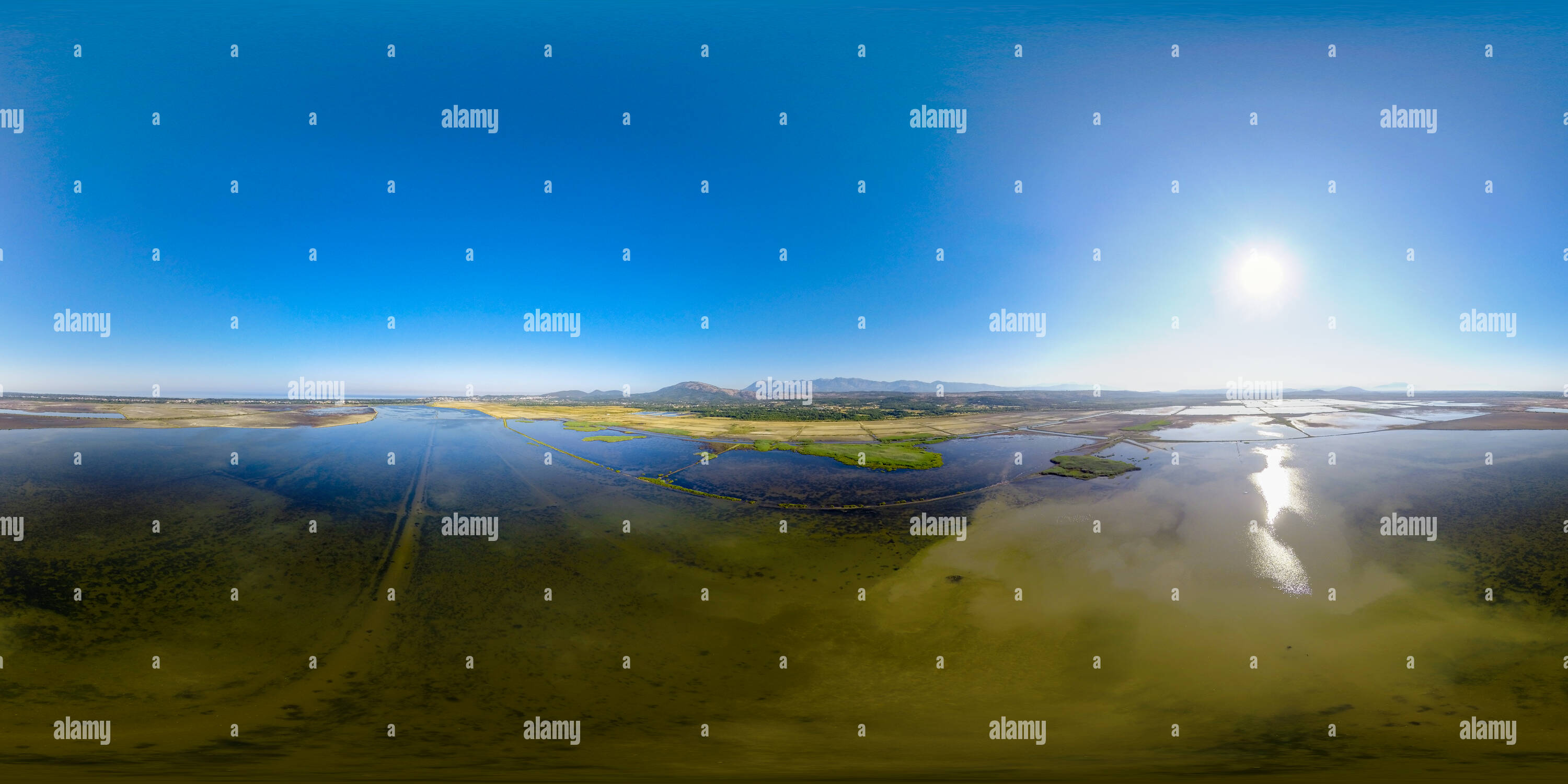 360° view of Solana Bajo Sekulic Ulcinj - Montenegro Aerial Panorama ...