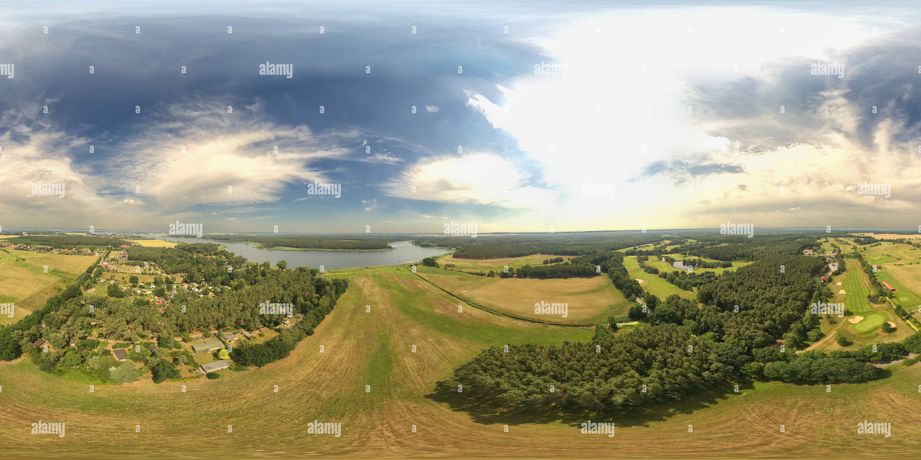360° view of Semlin Brandenburg (Germany - Alamy