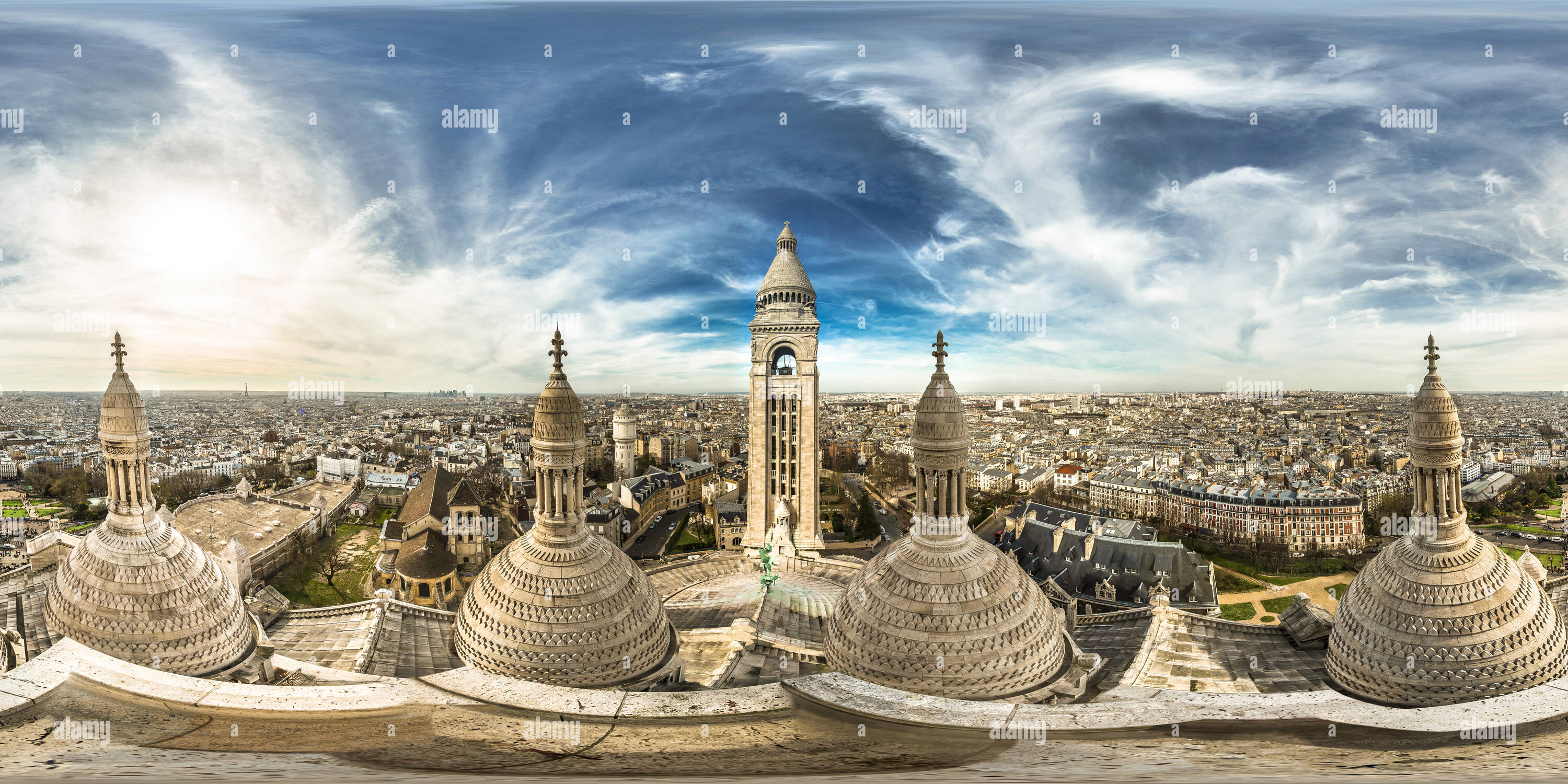 360° view of View from Sacre Coeur Dome - Alamy
