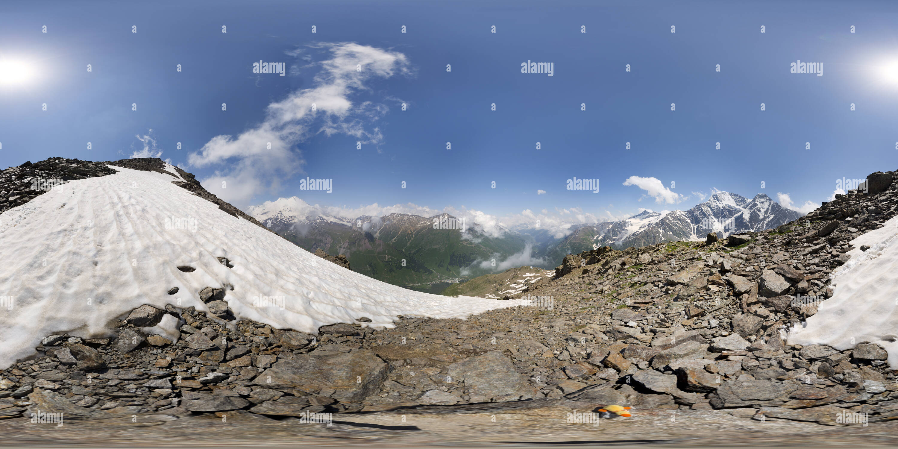 360° view of Tscheget Mount Cheget sub summit at 3200 masl - Alamy