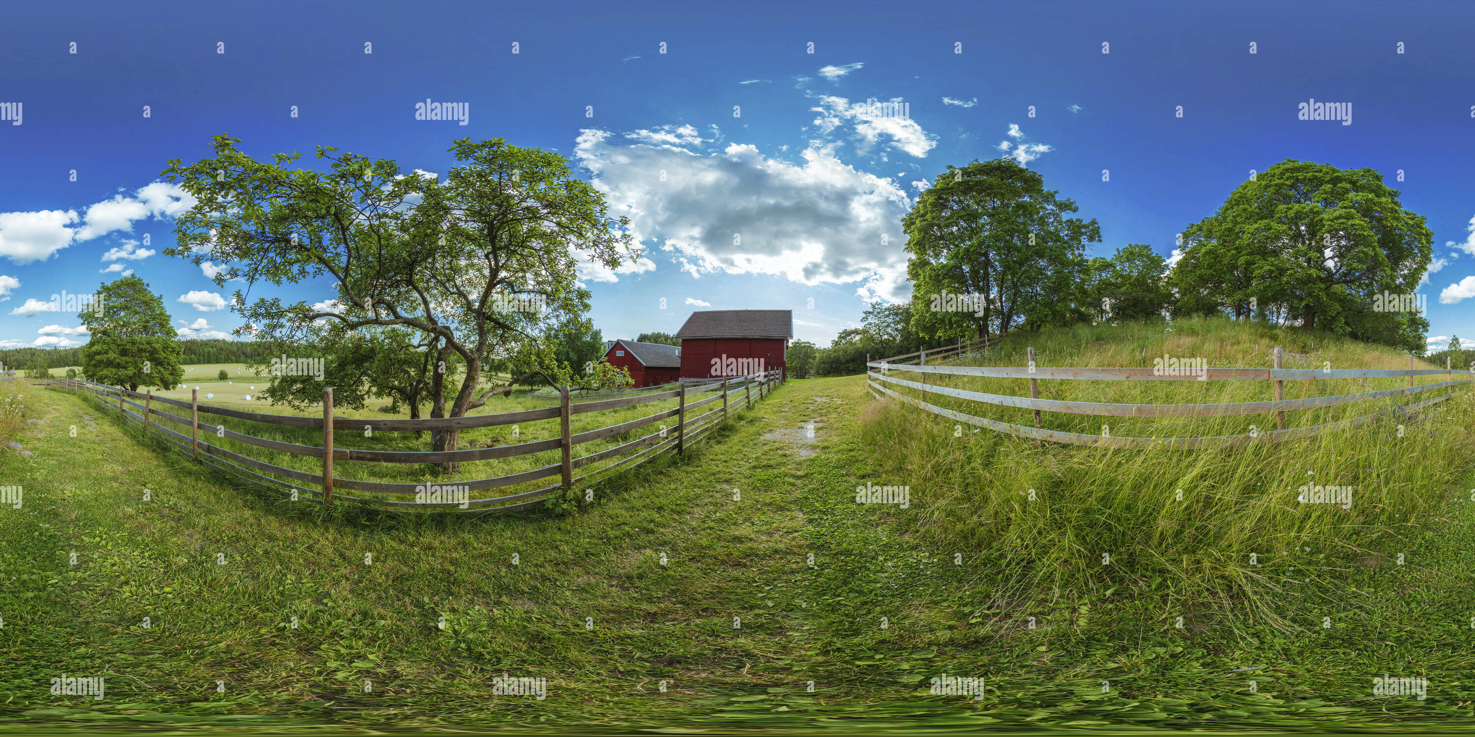 360° view of Kurala Kylämäki Village - Alamy