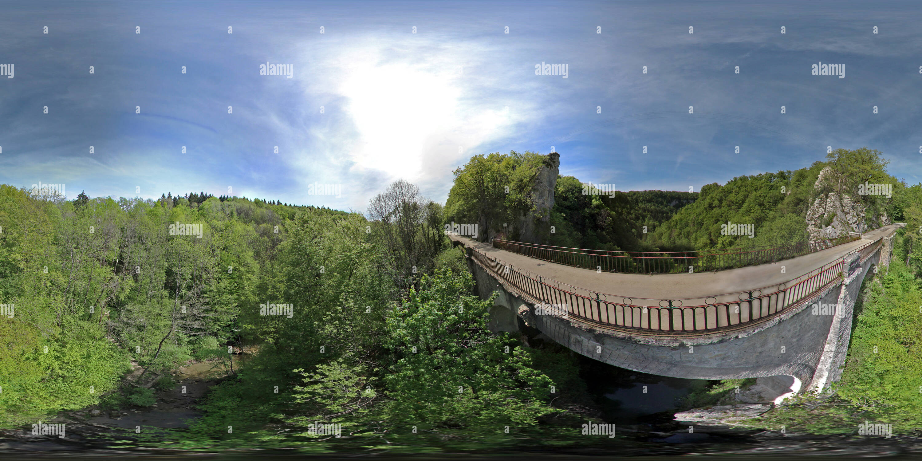 360° view of Le Pont du Diable, du petit Lison - Alamy