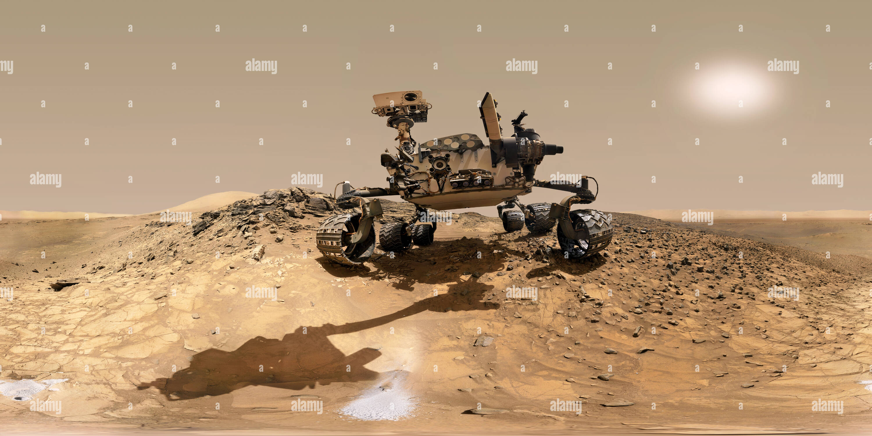 360° view of Mars Day 1065 - Alamy