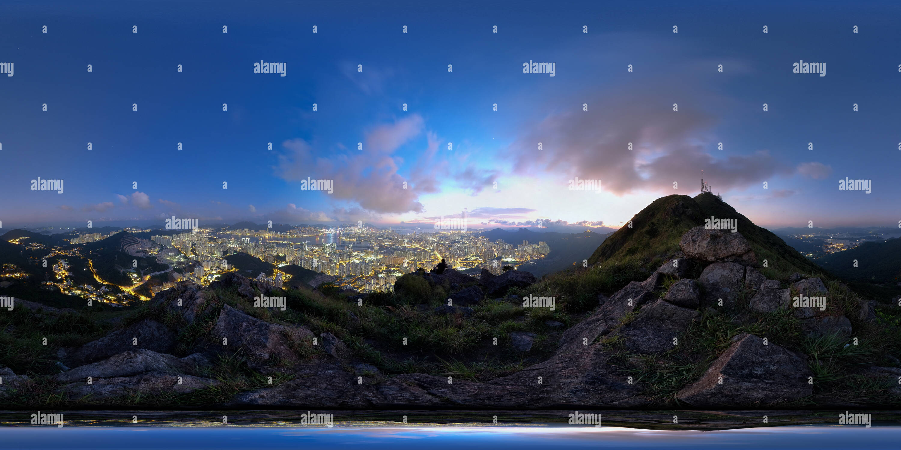 360° view of Night View at Fei Ngo Shan - Alamy