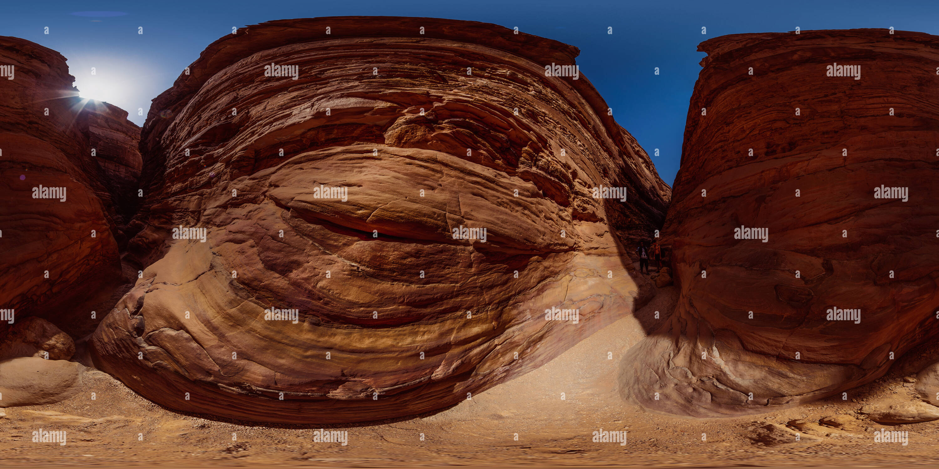 360° view of The Colored Canyon in Sinai - Alamy