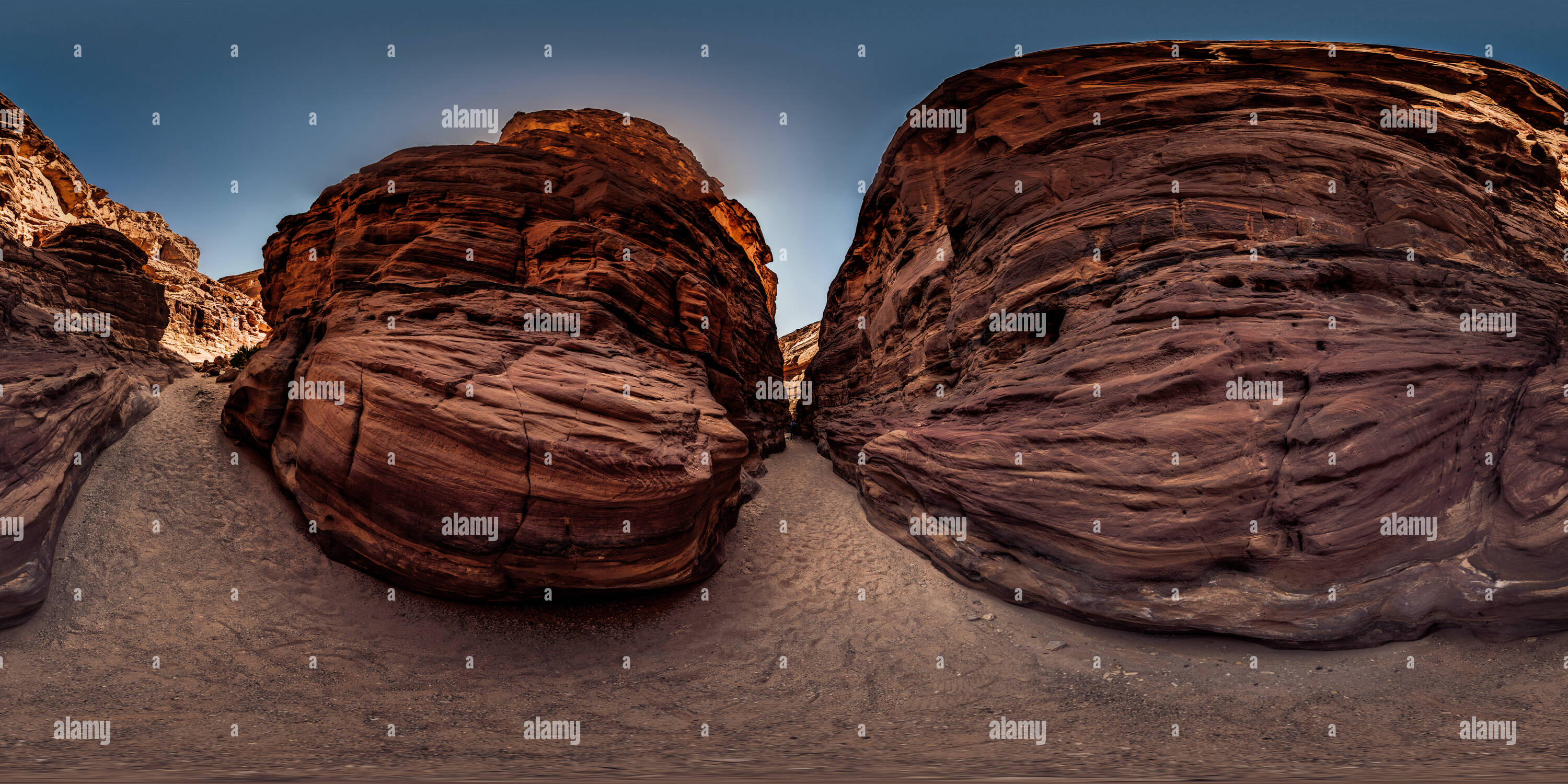 360° view of The Colored Canyon pathway in Sinai Egypt - Alamy