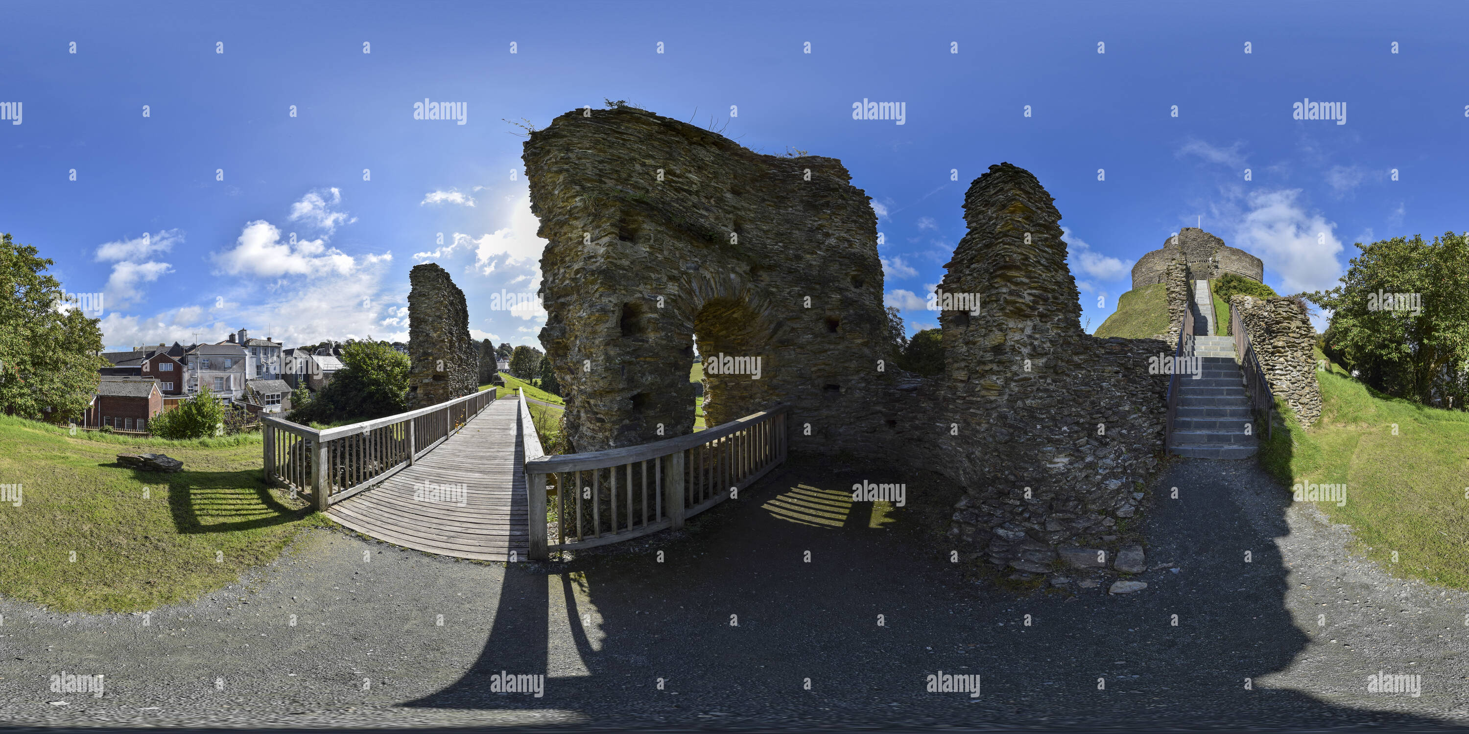 360° view of Gatehouse, Launceston Castle, Cornwall - Alamy