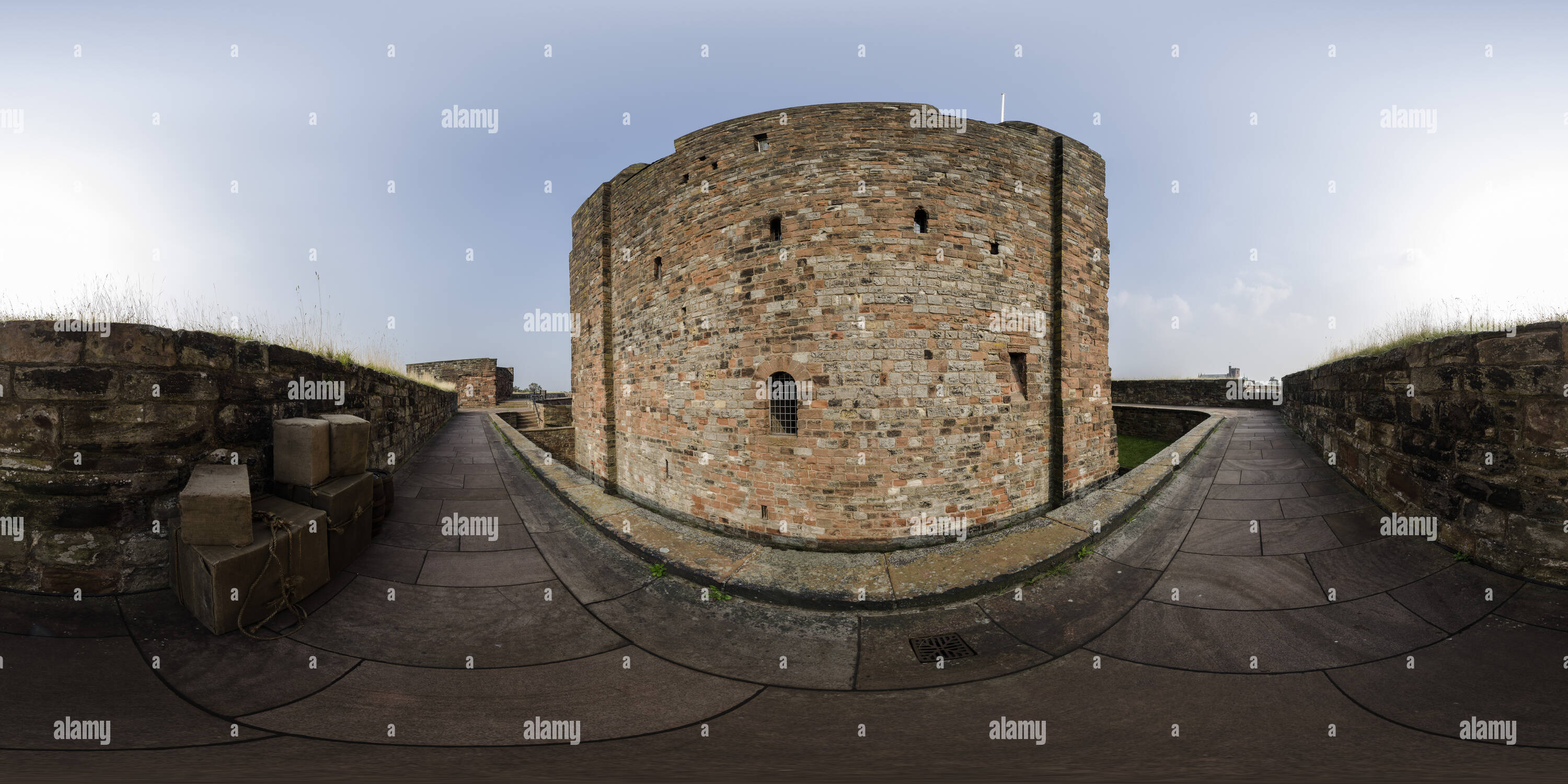 360° view of Carlisle Castle, Cumbria - Alamy