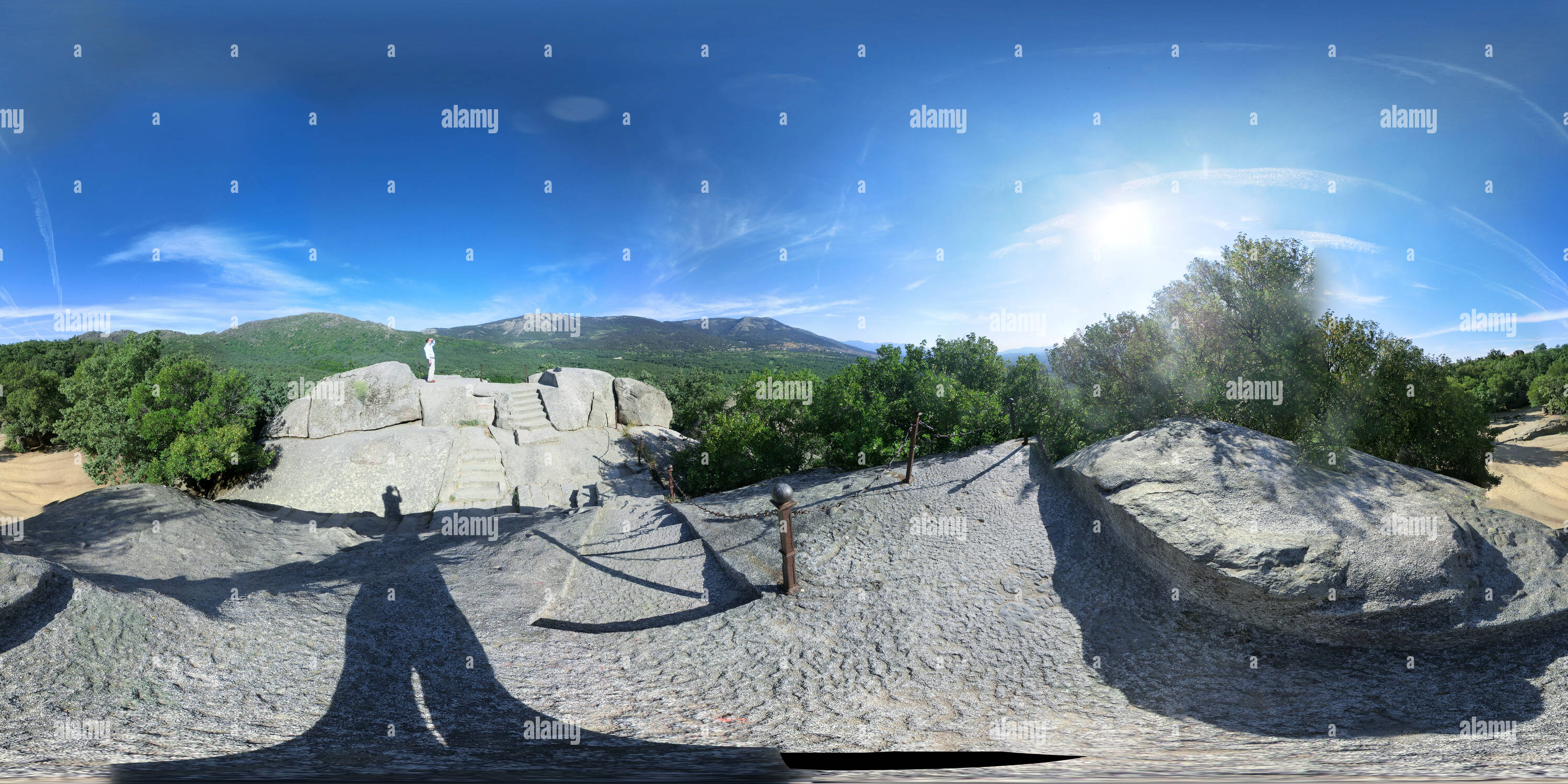 360° view of La silla de Felipe II. El Escorial (Madrid - Alamy