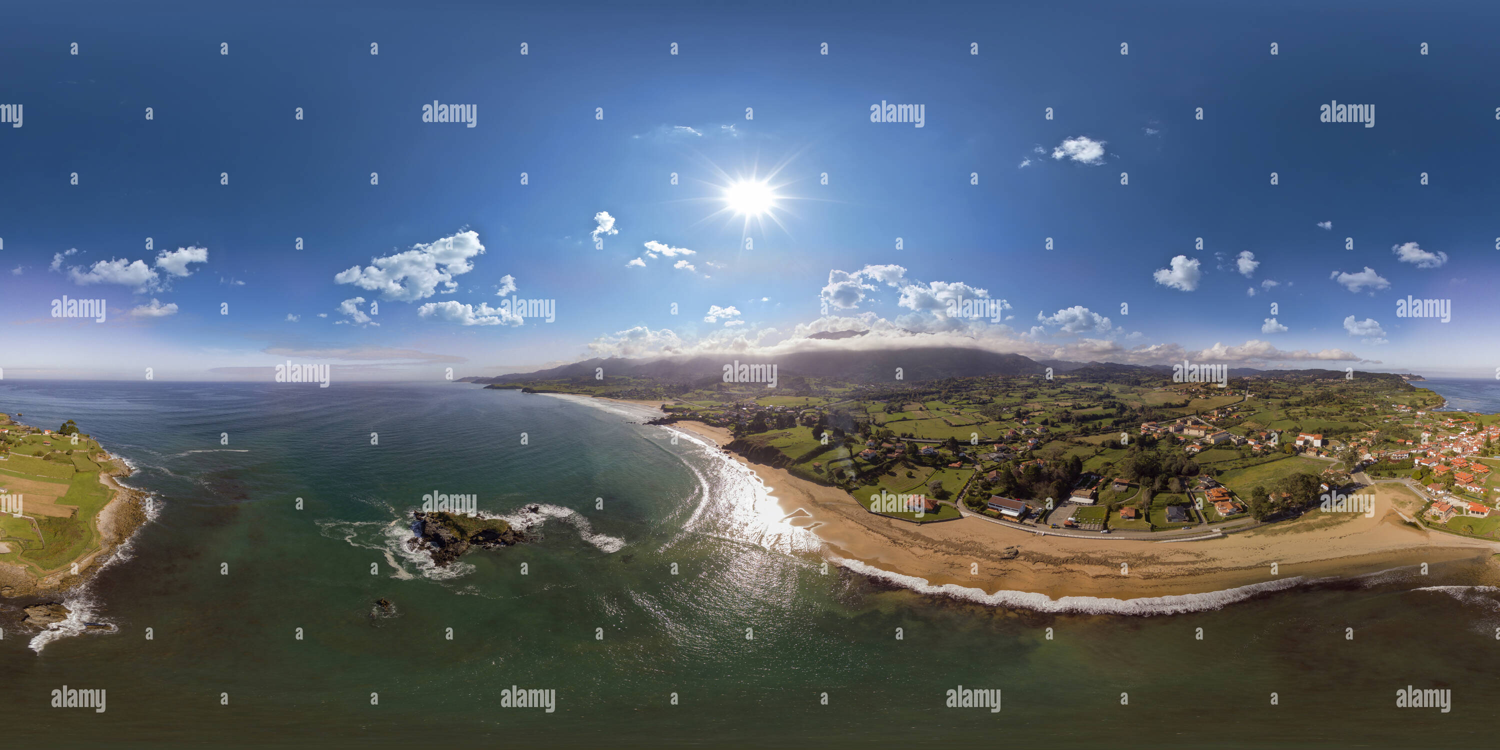 360° view of La Isla Beach with my drone at 120 m height aerial ...