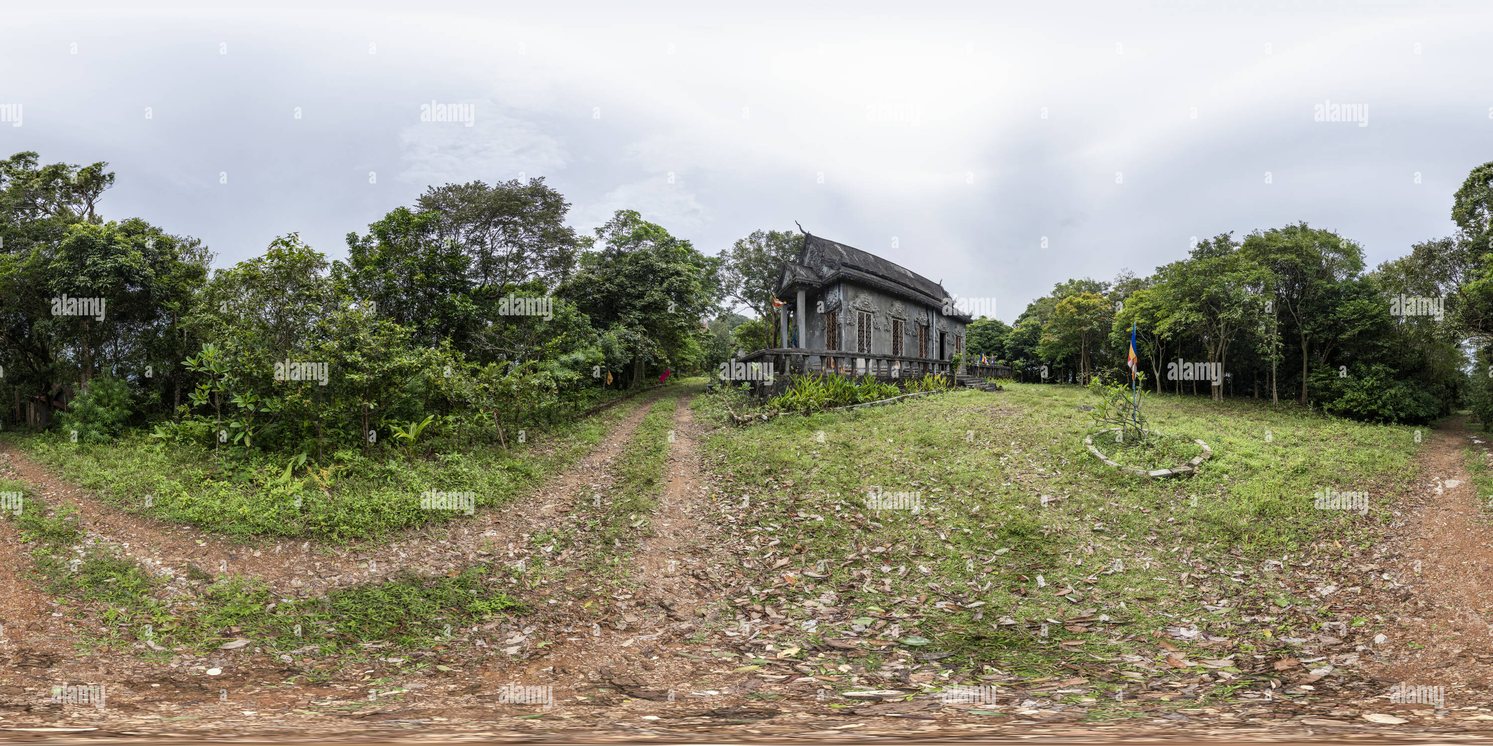 360° view of Kep National Park, outside the pagoda, Cambodia - Alamy